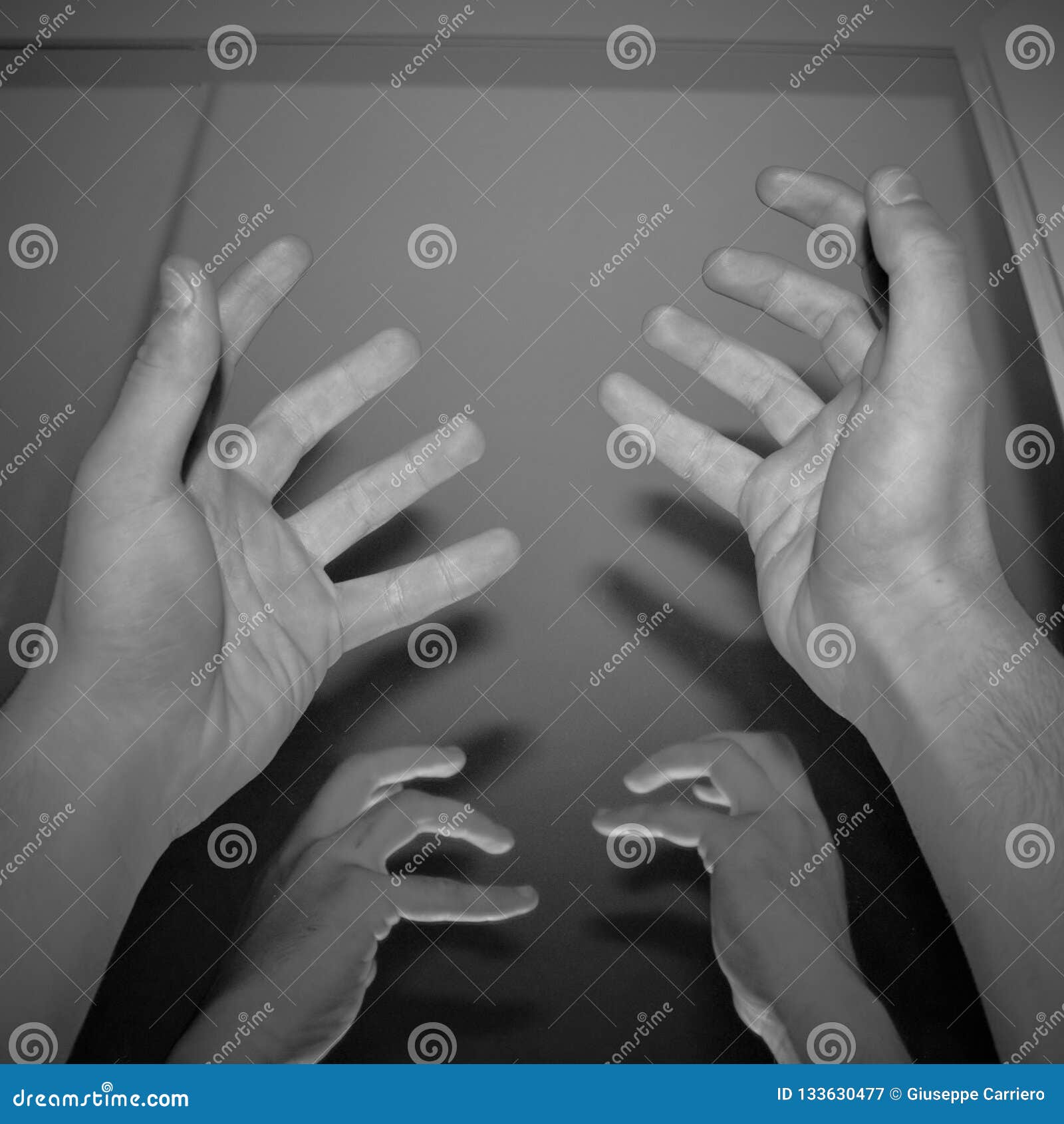 Photograph of Hands Facing Up Stock Image - Image of mirror, facing ...