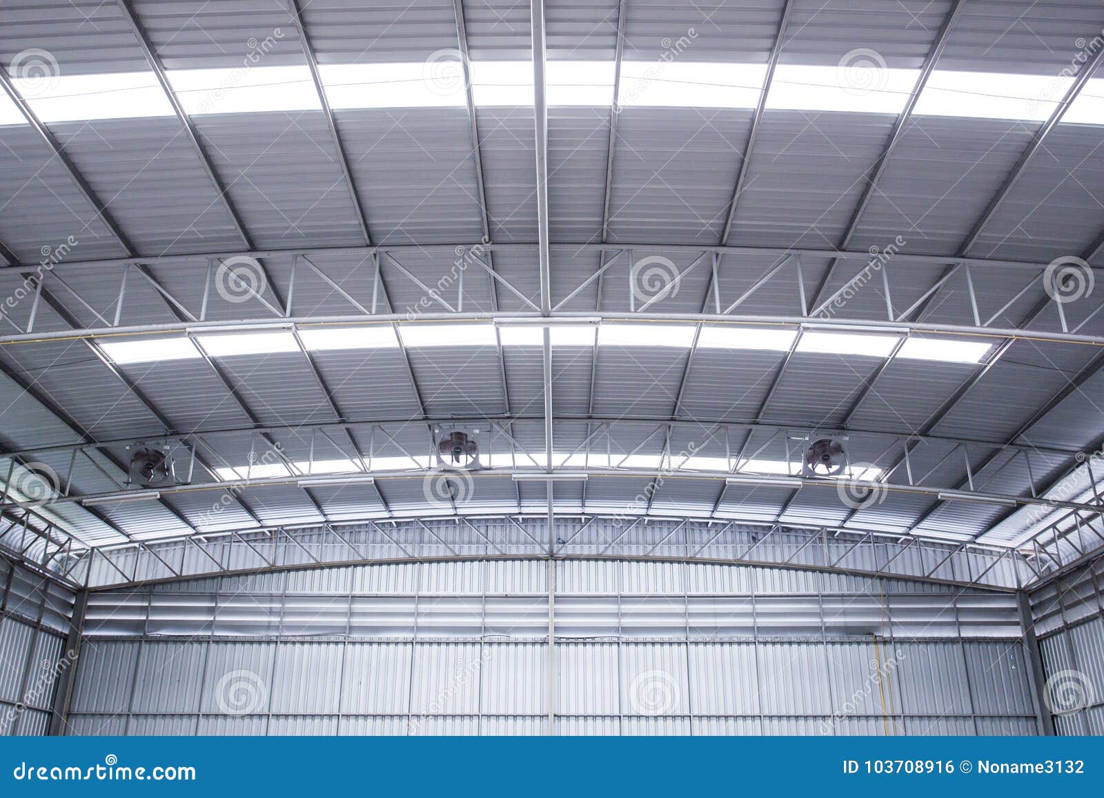 Warehouse Ceiling Structure Close Up. Stock Photo - Image of large ...