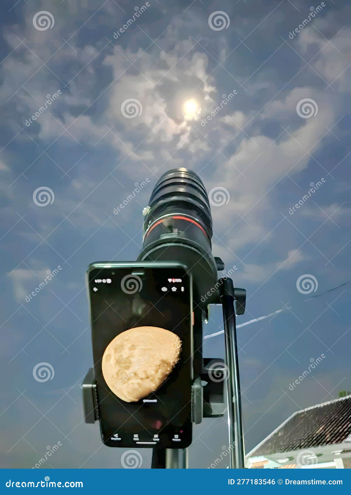 Photograph the Moon during the Day Sky Stock Photo - Image of ...