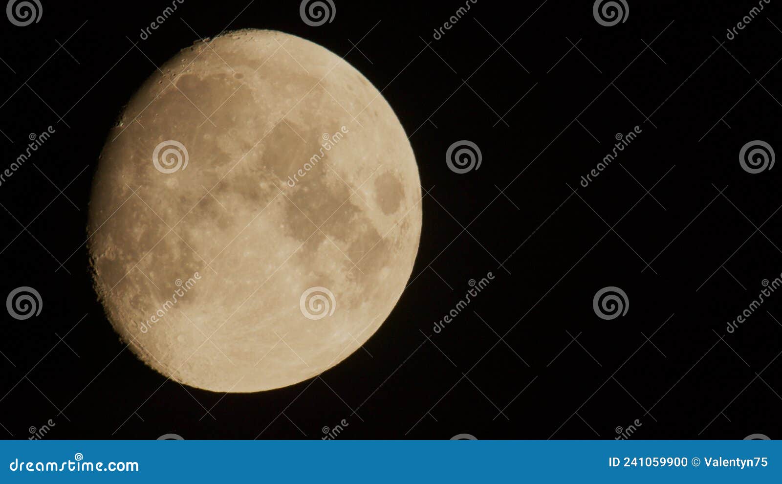 Photograph of Moon in the First Quarter Lunar Phase Stock Photo - Image ...