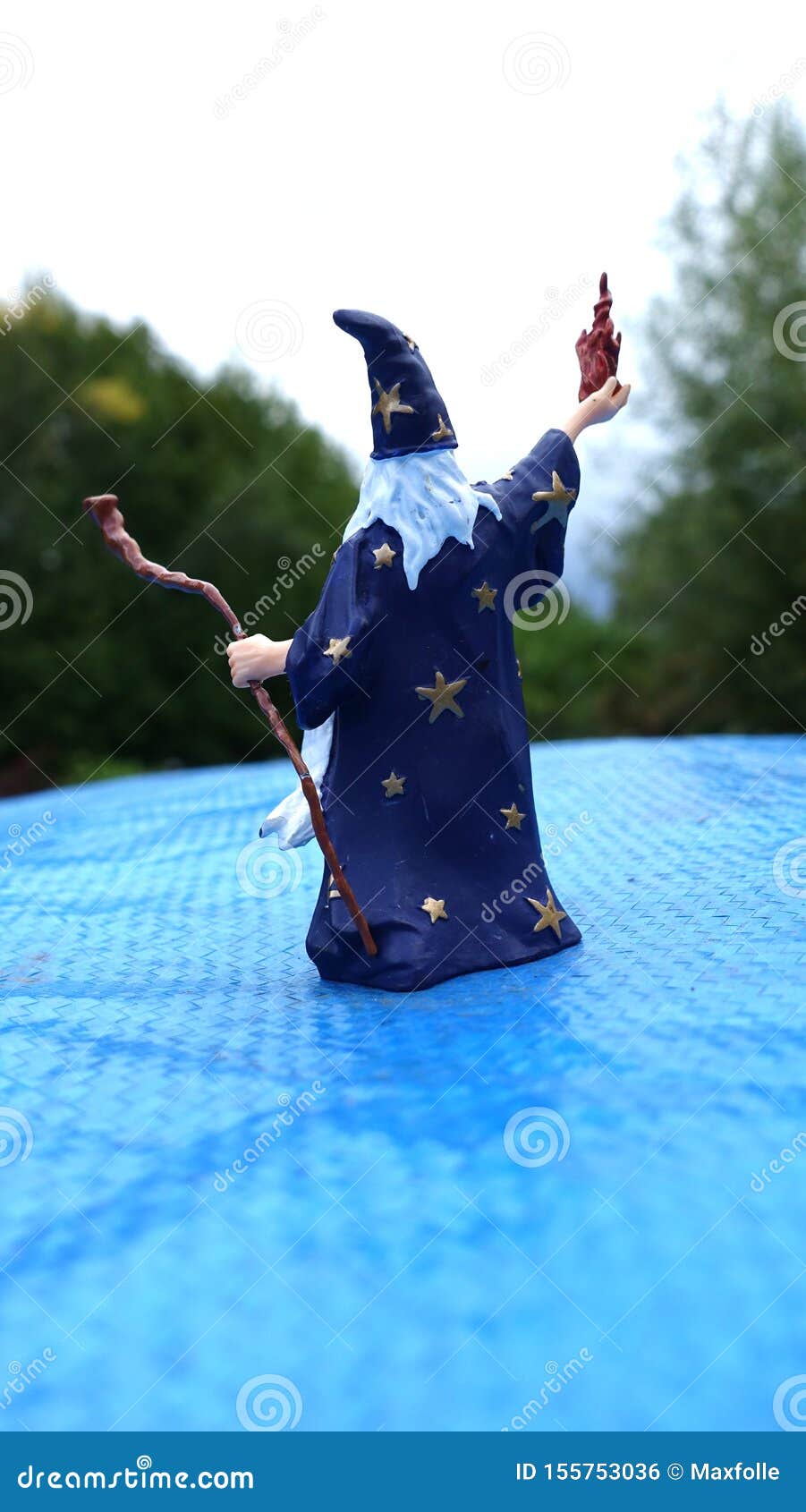 Photograph Representing Merlin the Magician Stock Photo - Image of ...