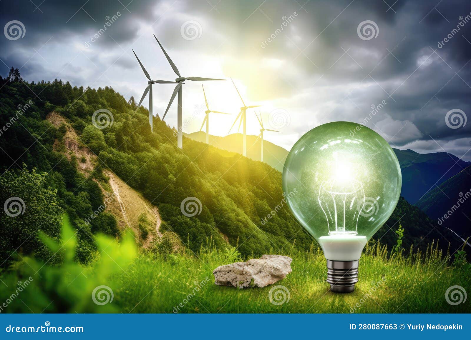 Alternative Energy Sources and Energy Efficiency. Generative AI Stock ...