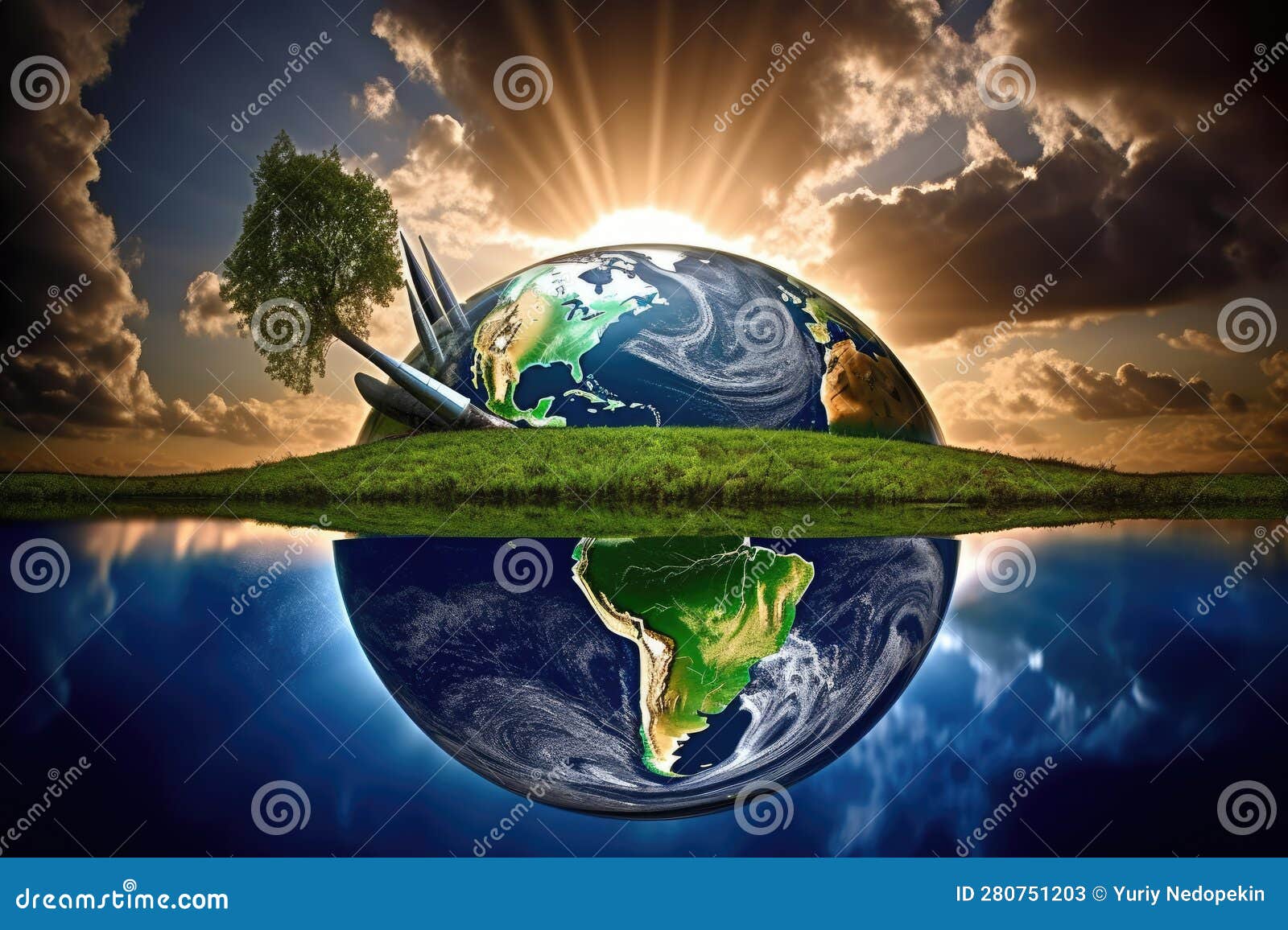 Alternative Energy Sources and Energy Efficiency. Generative AI Stock ...