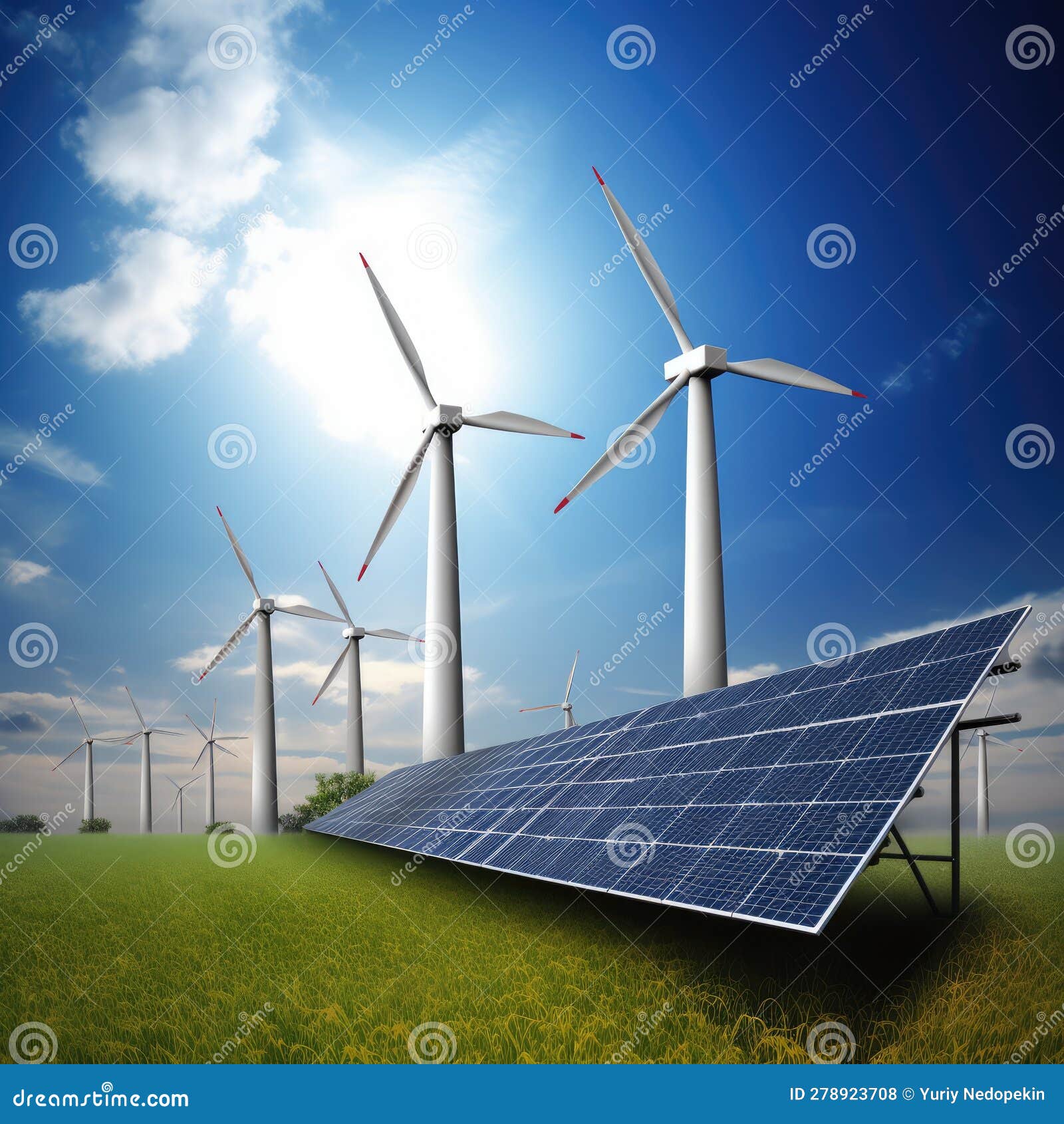 Alternative Energy Sources and Energy Efficiency. Generative AI Stock ...