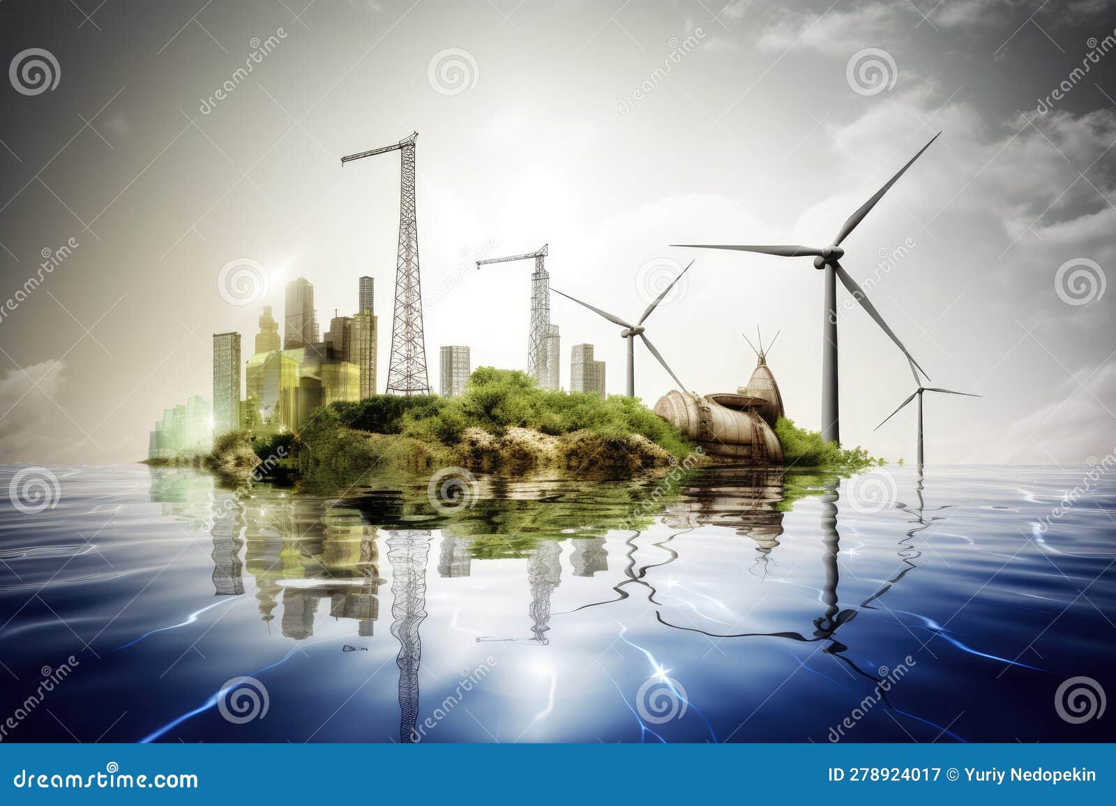 Alternative Energy Sources and Energy Efficiency. Generative AI Stock ...