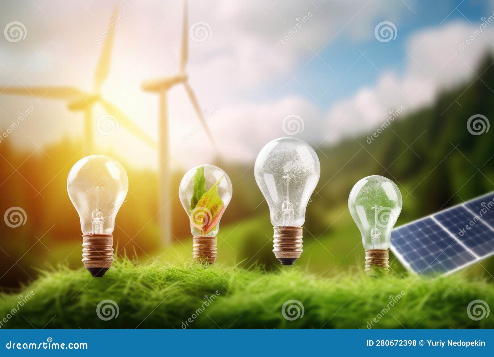 Alternative Energy Sources and Energy Efficiency. Generative AI Stock ...