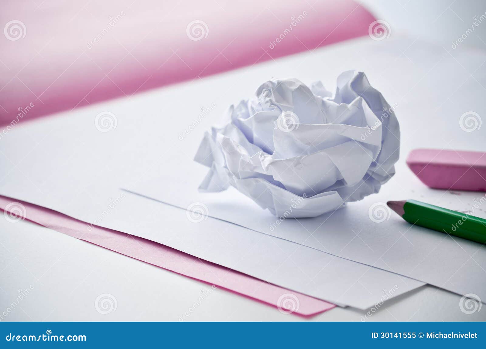 Crumpled paper stock image. Image of search, office, engineering - 30141555