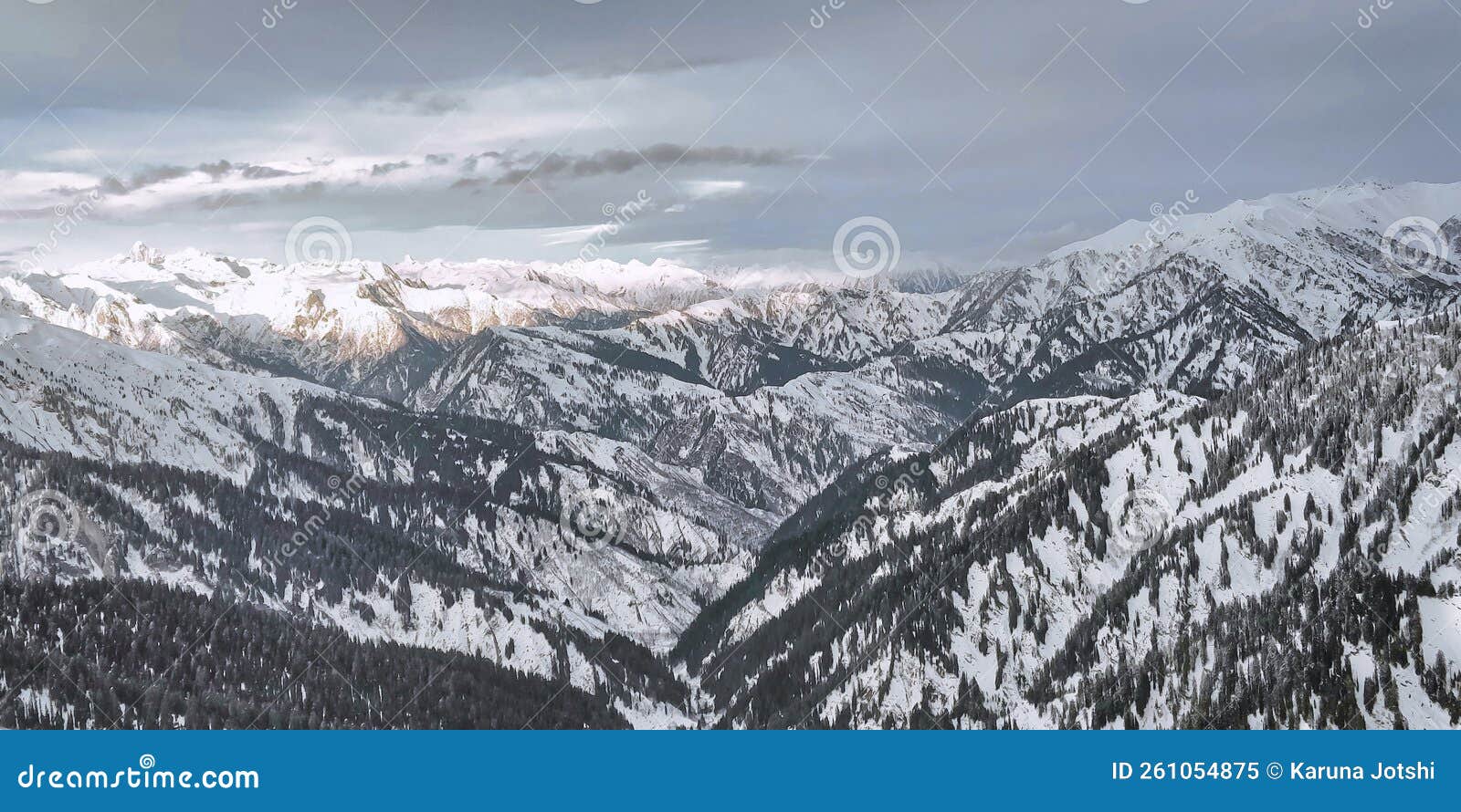 Photograph of Snow Covered Mountains at Kashmir India Stock Image ...