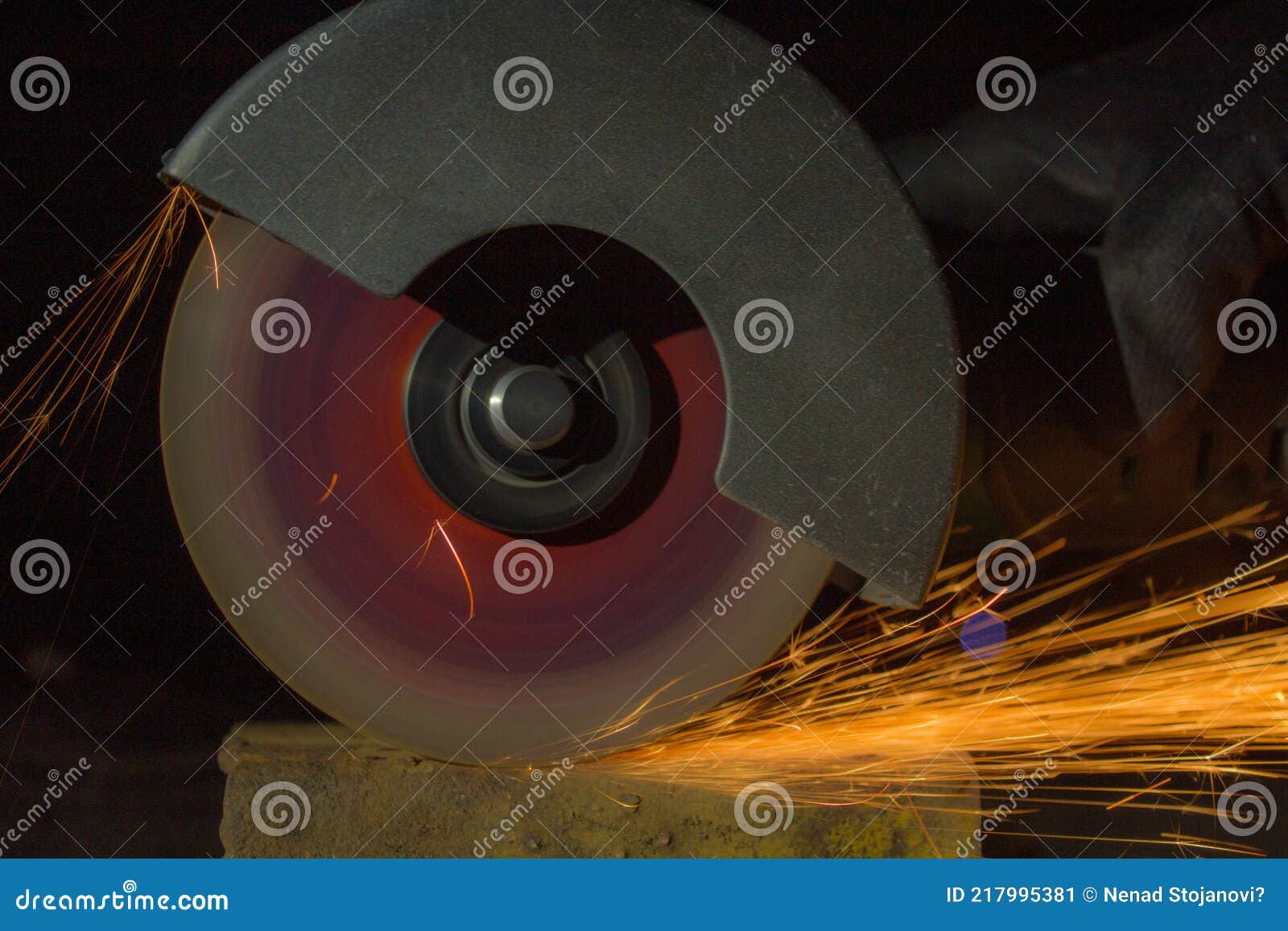 Photograph of Sparks Made by Grinder Machine Stock Image - Image of ...