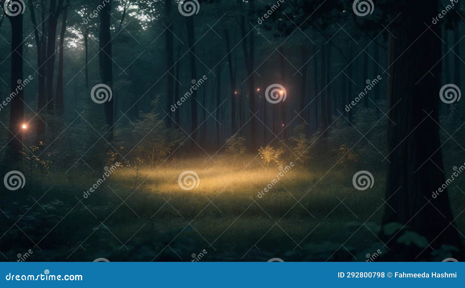 A Photograph of a Tranquil Twilight Scene in a Woodland Clearing Stock ... A Photograph of a Tranquil Twilight Scene in a Woodland Clearing Stock ...
