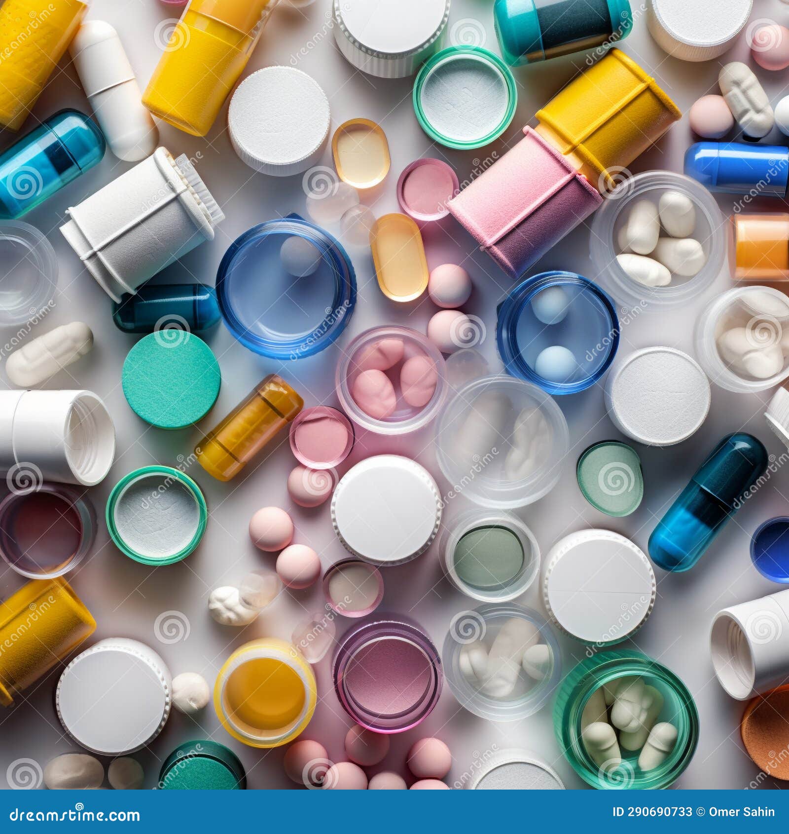 Colorful Medication Packaging in Various Shapes Stock Illustration ...