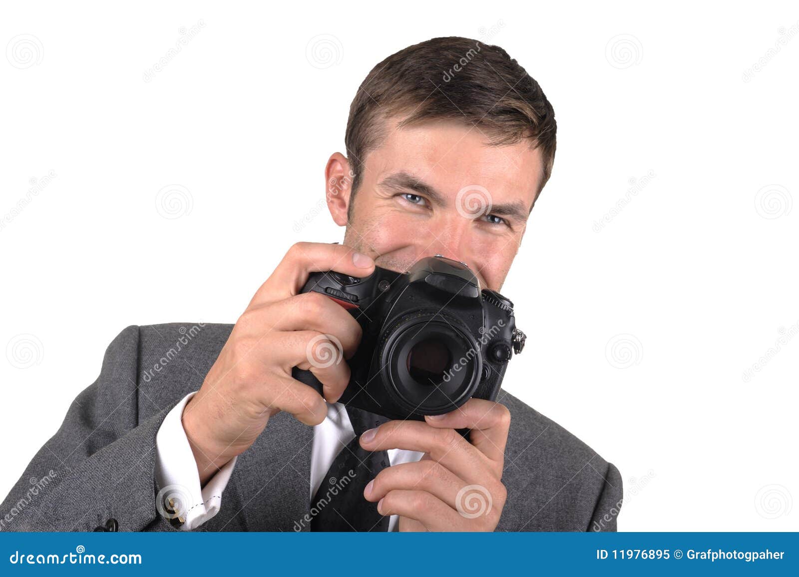 Photographer stock image. Image of isolated, background - 11976895