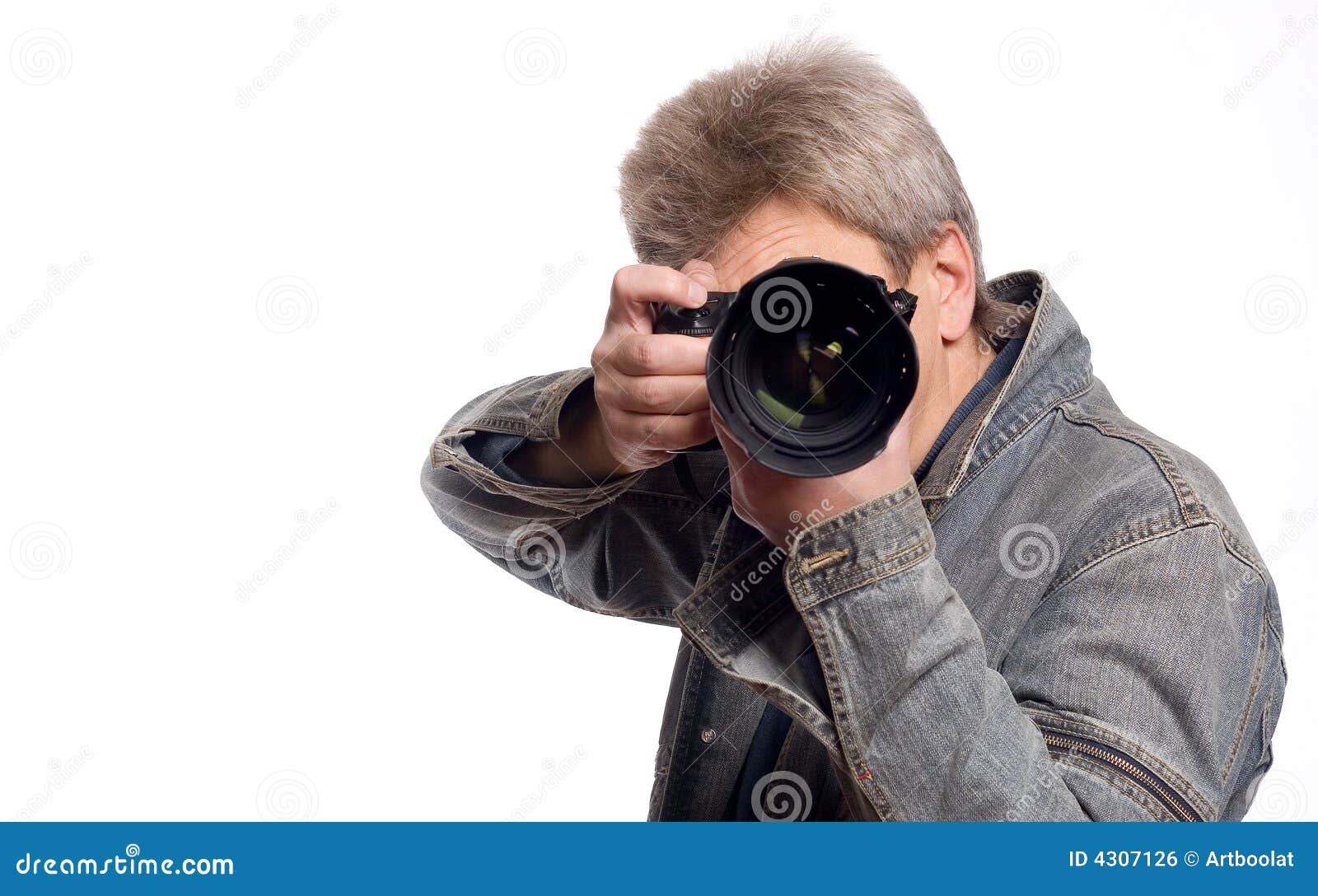 Photographer stock photo. Image of professional, isolated - 4307126