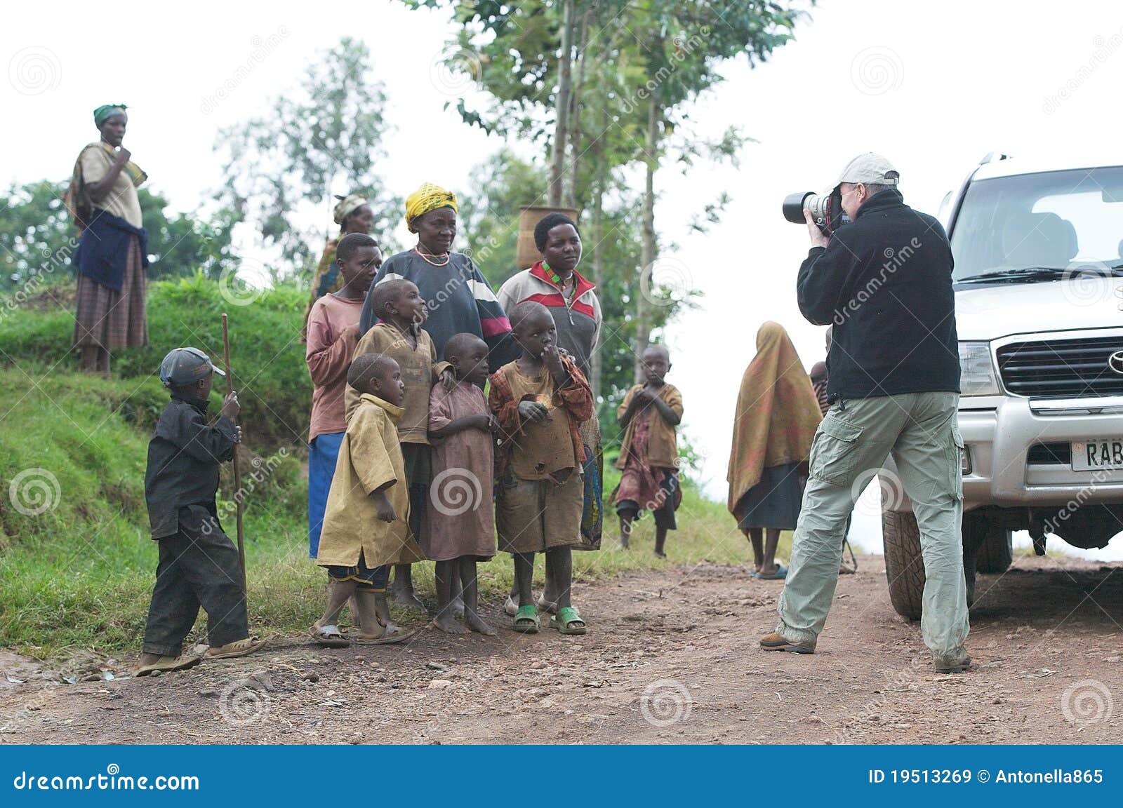 Photographer Along the Road in Rwanda Editorial Stock Image - Image of ...