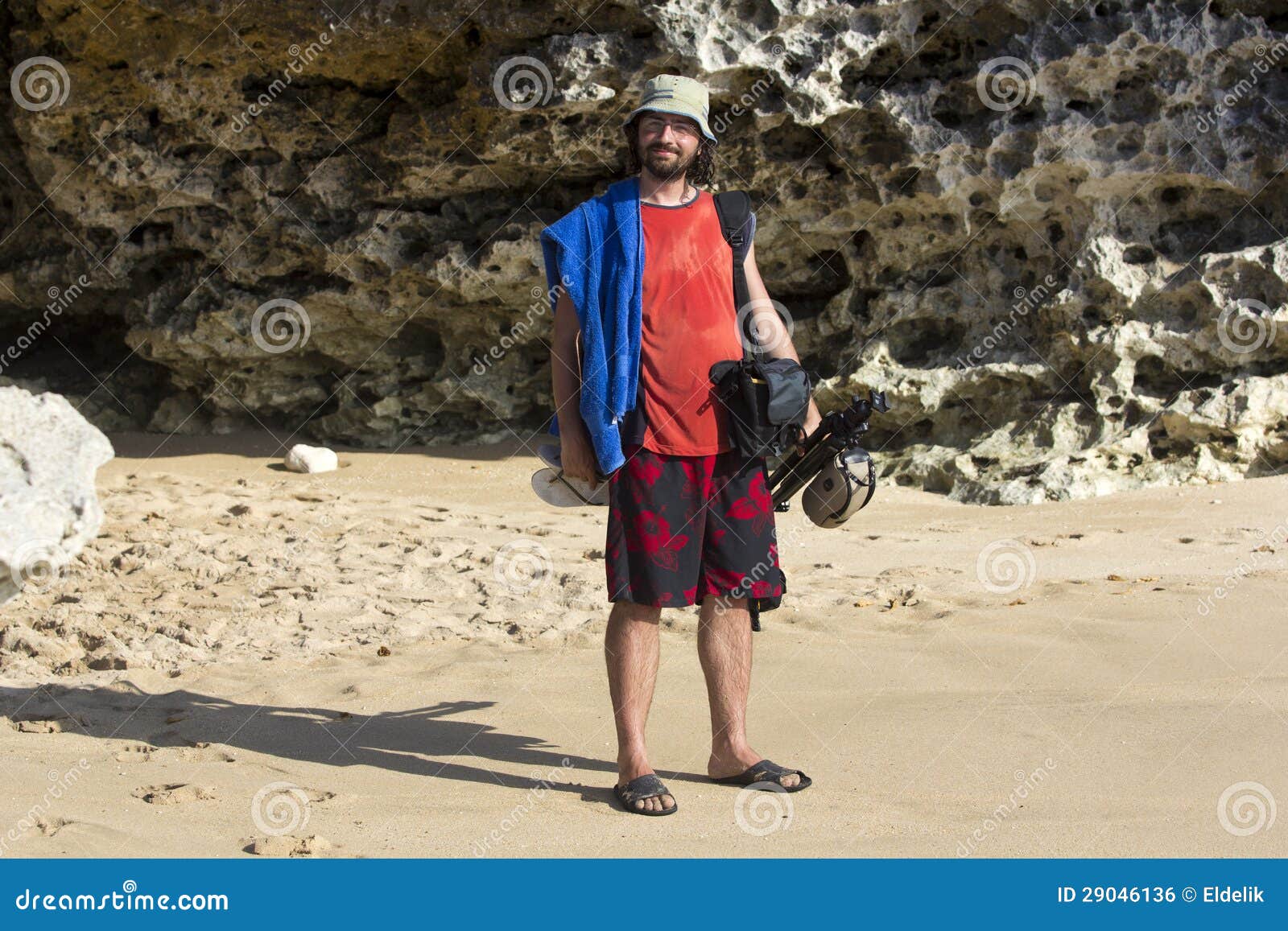 Photographer at beach stock photo. Image of male, outdoor - 29046136