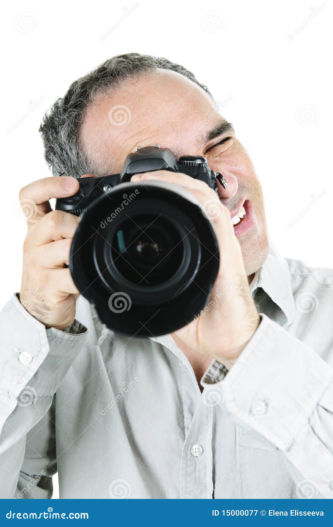 Photographer with camera stock image. Image of looking - 15000077