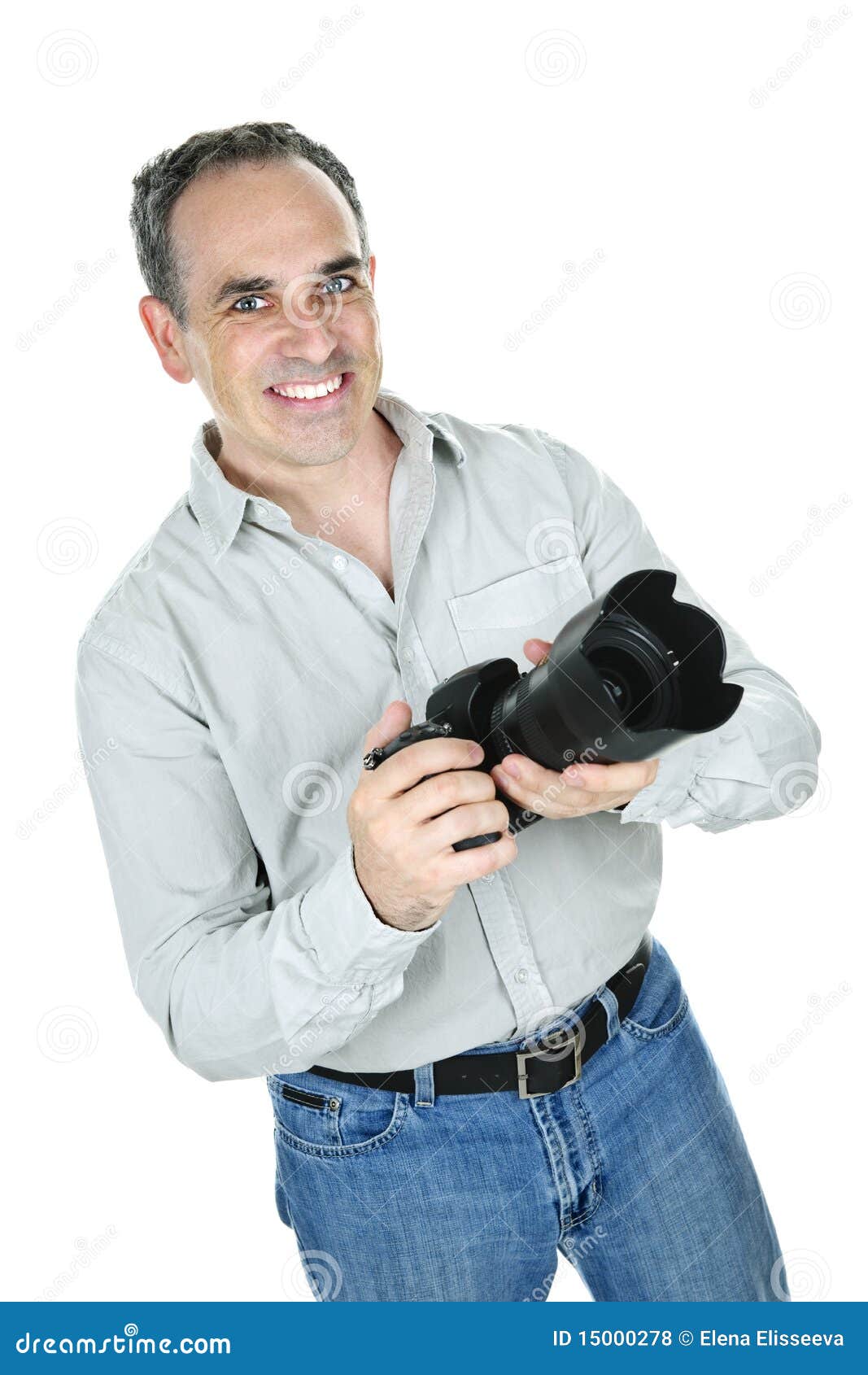 Photographer with camera stock photo. Image of hands - 15000278