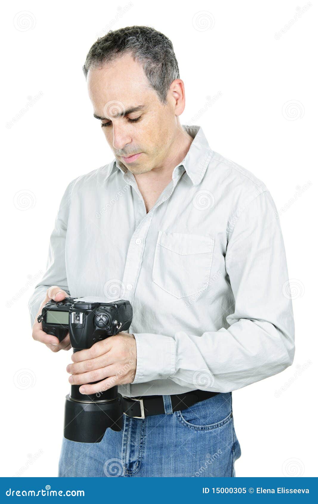 Photographer with camera stock image. Image of amateur - 15000305