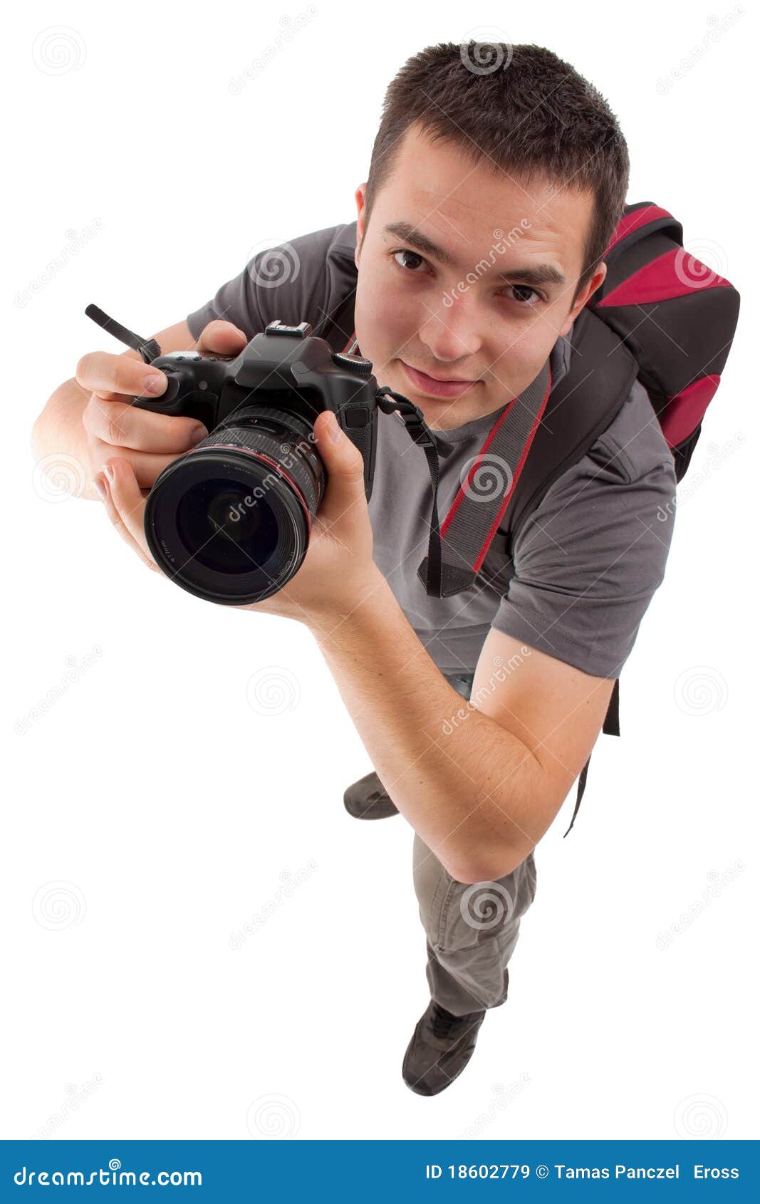 Photographer with camera stock image. Image of lens, digital - 18602779
