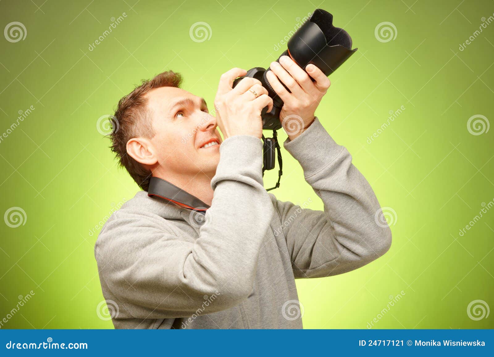 Photographer with camera stock image. Image of freelance - 24717121