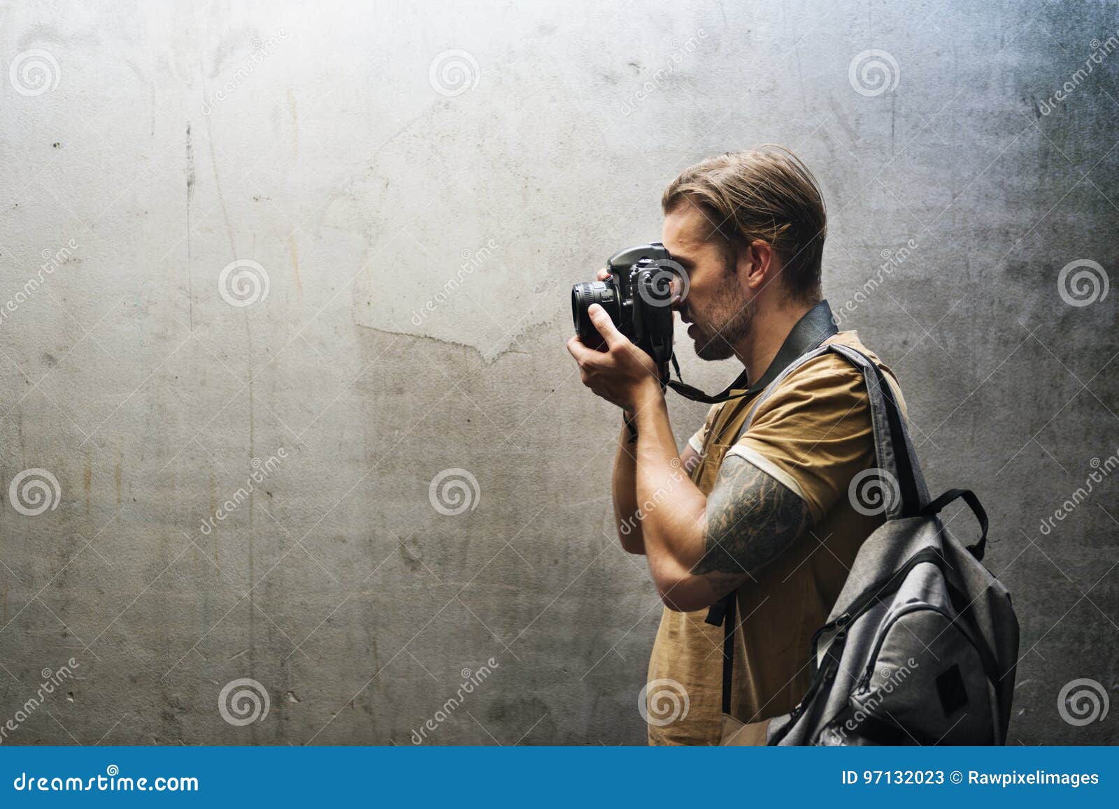 Photographer Camera DSLR Shooting Journalist Concept Stock Image ...