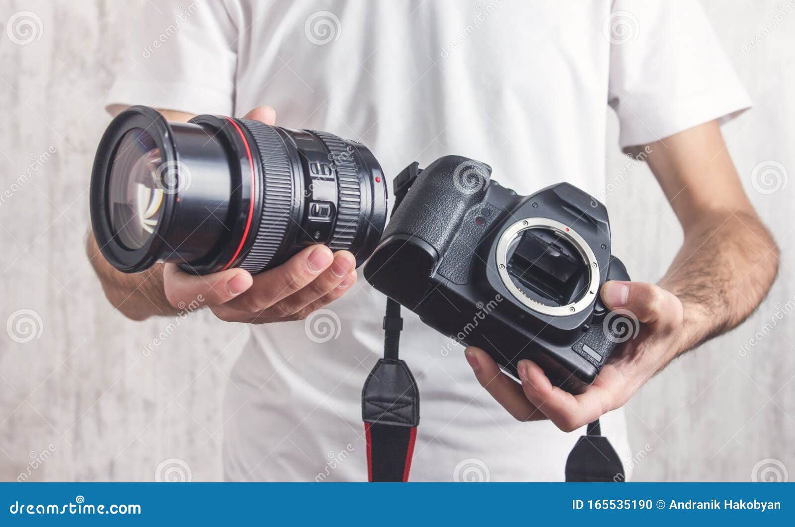 Photographer with a Camera. Lifestyle, Work Stock Photo - Image of ...