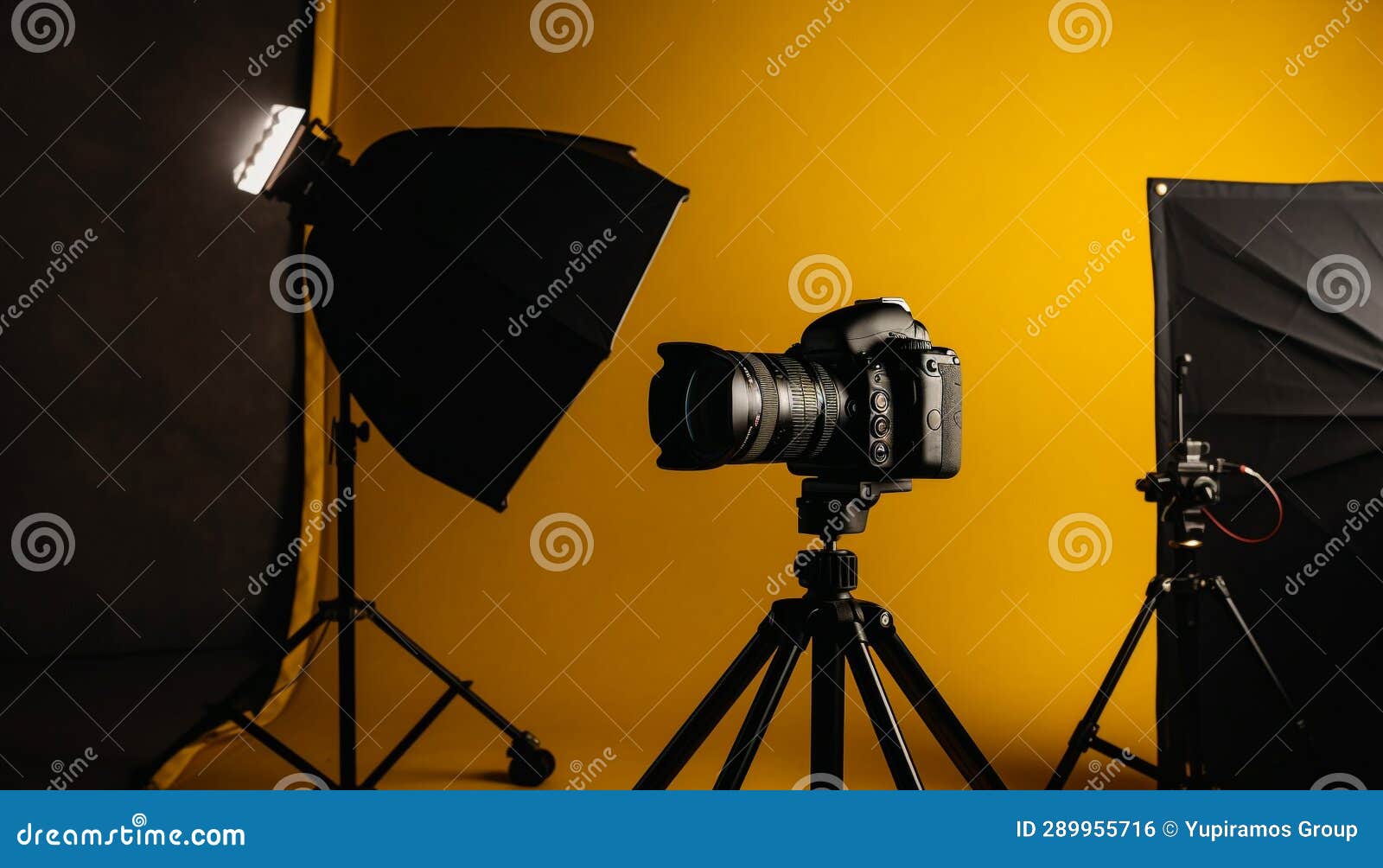 Photographer Captures Illuminated Stage with Camera Flash and Spotlight ...