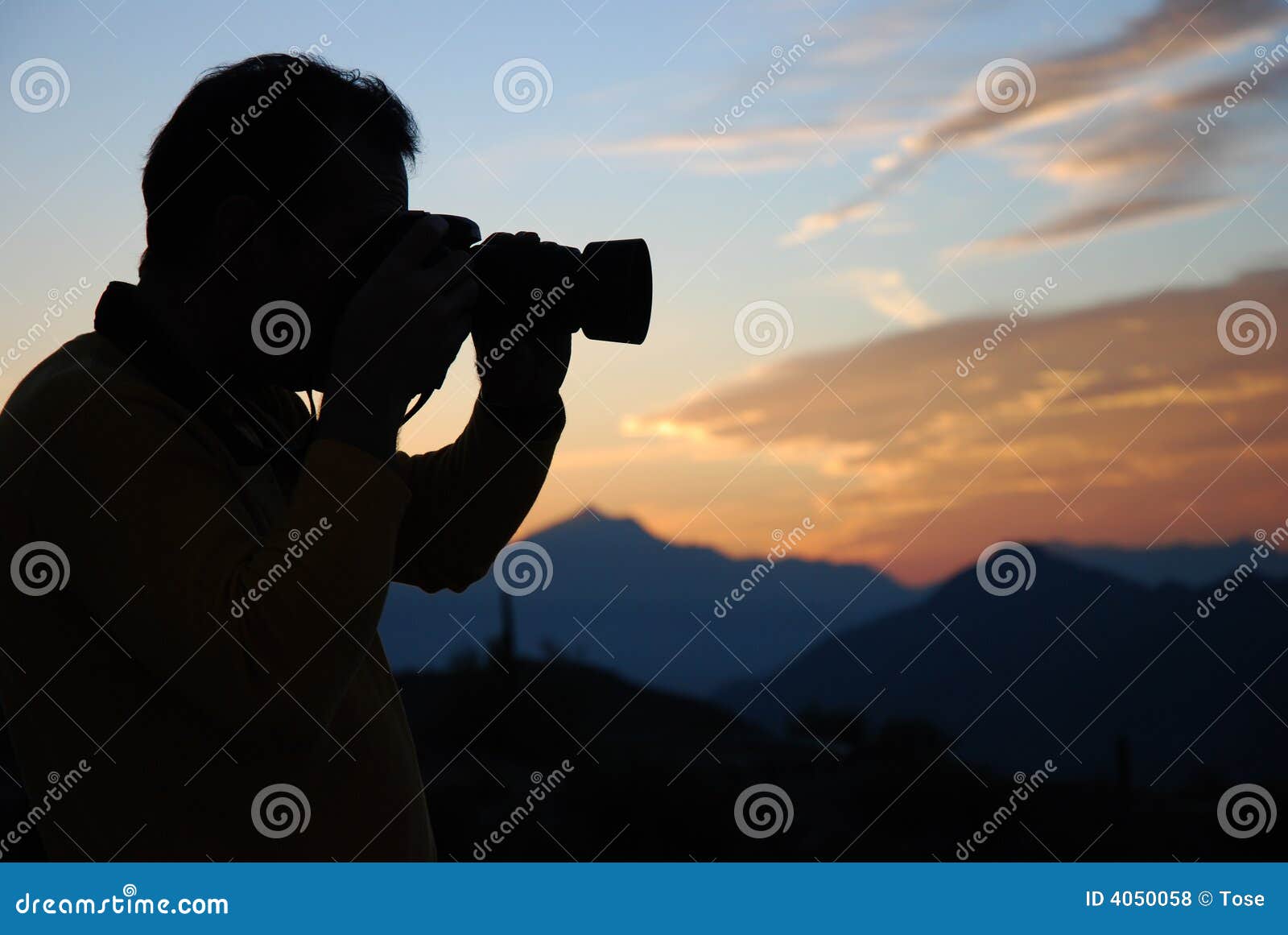 Photographer Capturing the Sunset Stock Photo - Image of beautiful ...