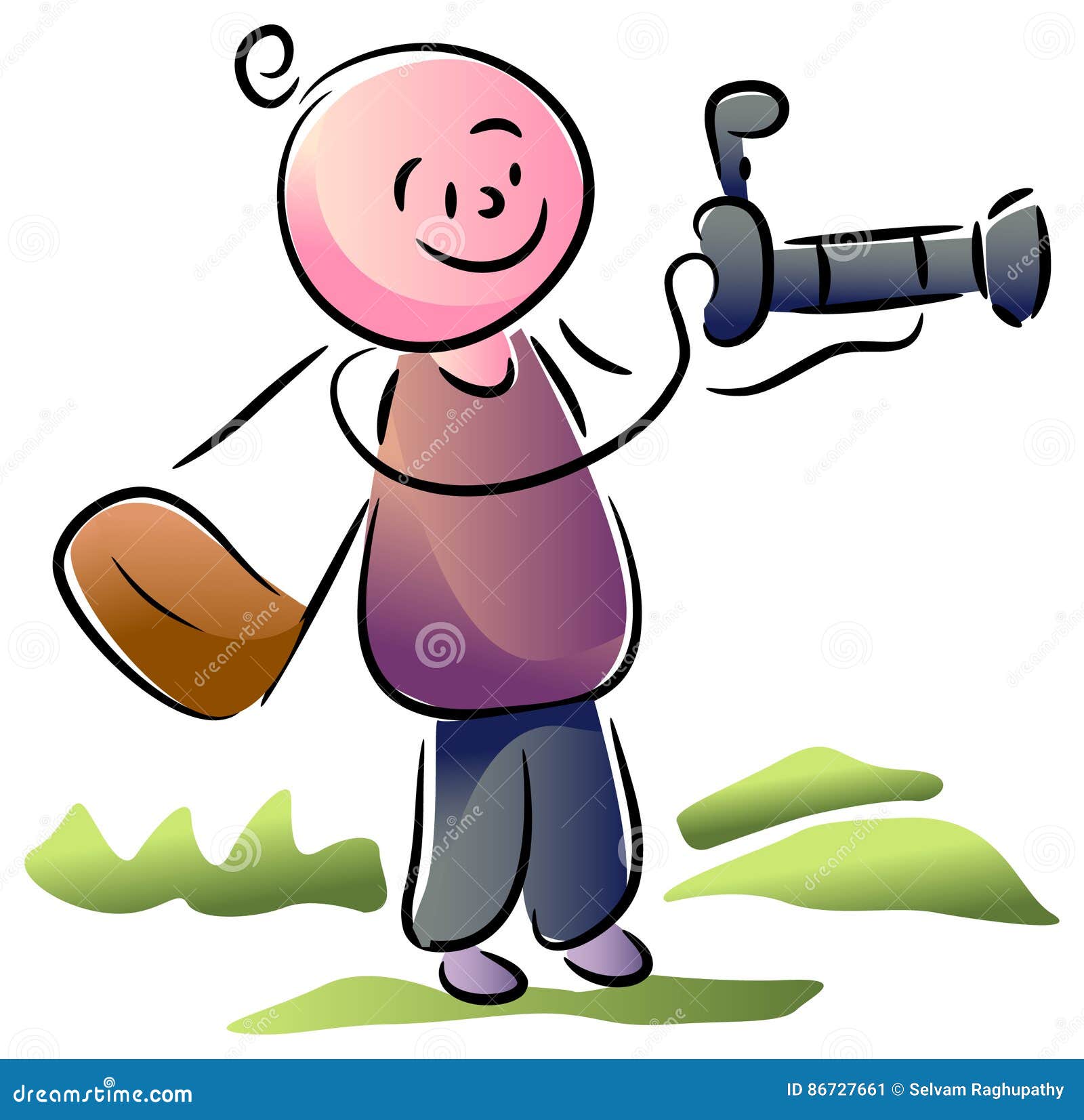 Photographer cartoon stock vector. Illustration of figure - 86727661