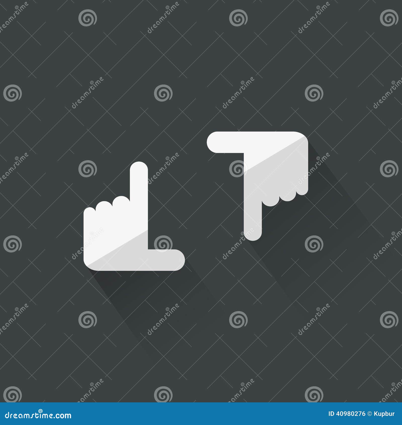 Photographer hand frame stock vector. Illustration of square - 40980276