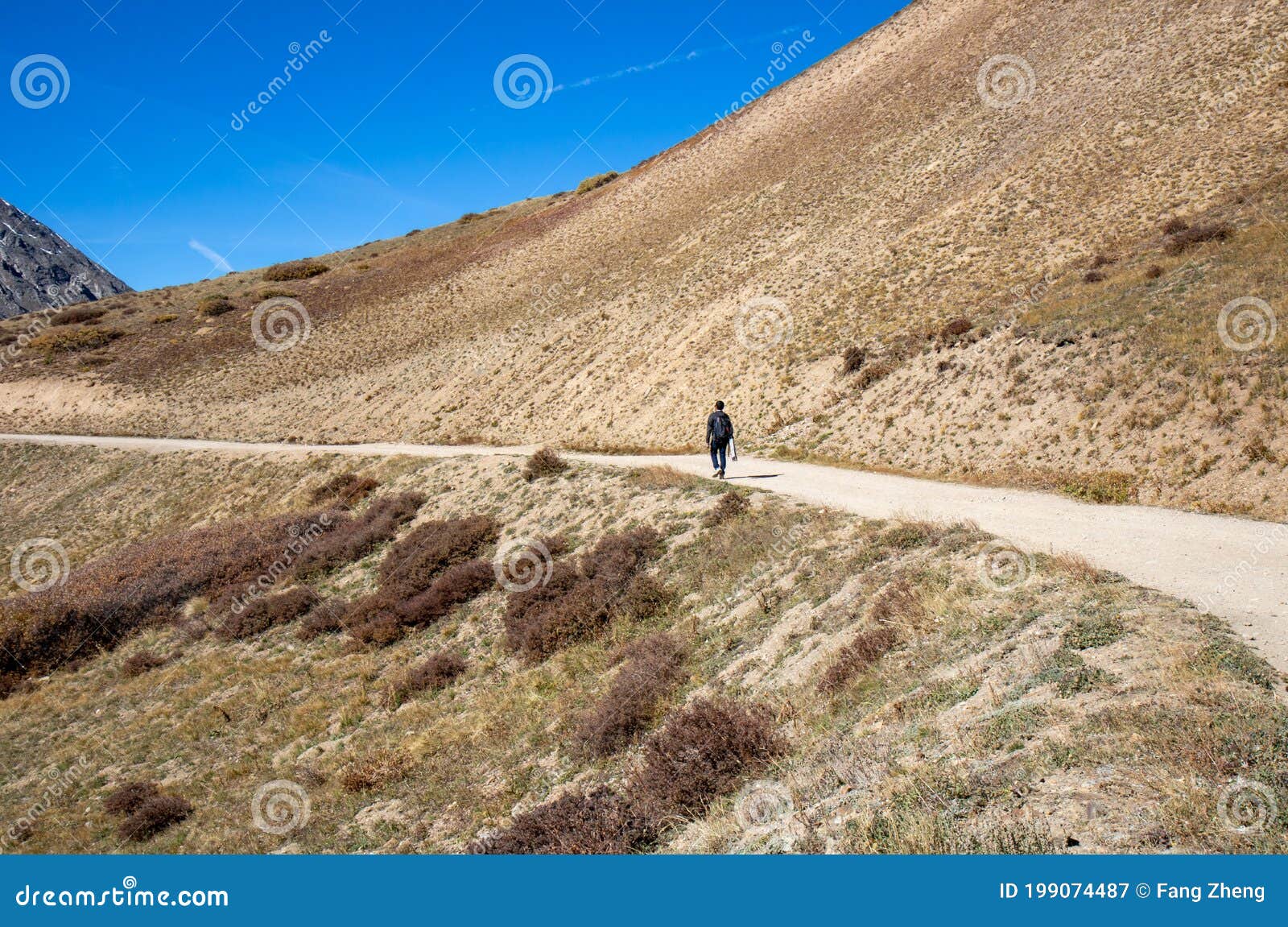 Photographer Hiking on the Hoosier Pass Stock Image - Image of ...