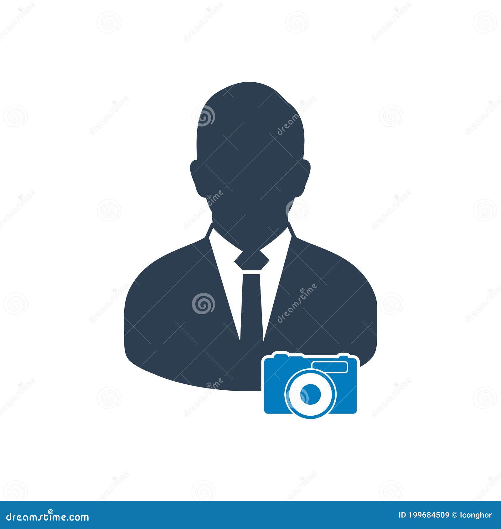 Photographer icon. stock vector. Illustration of digital - 199684509