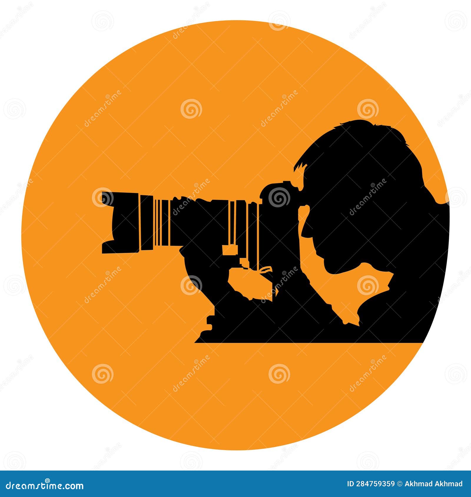Photographer icon stock vector. Illustration of graphic - 284759359
