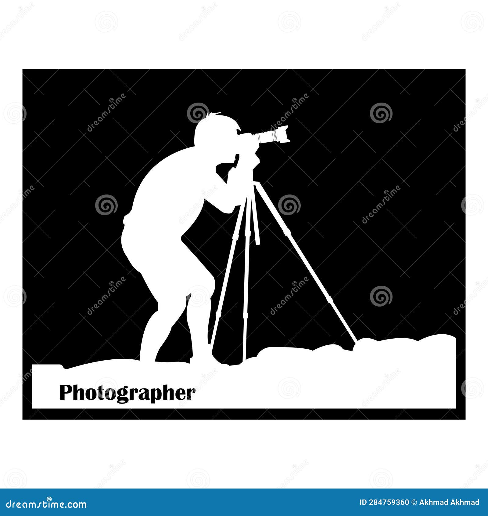 Photographer icon stock vector. Illustration of sunset - 284759360