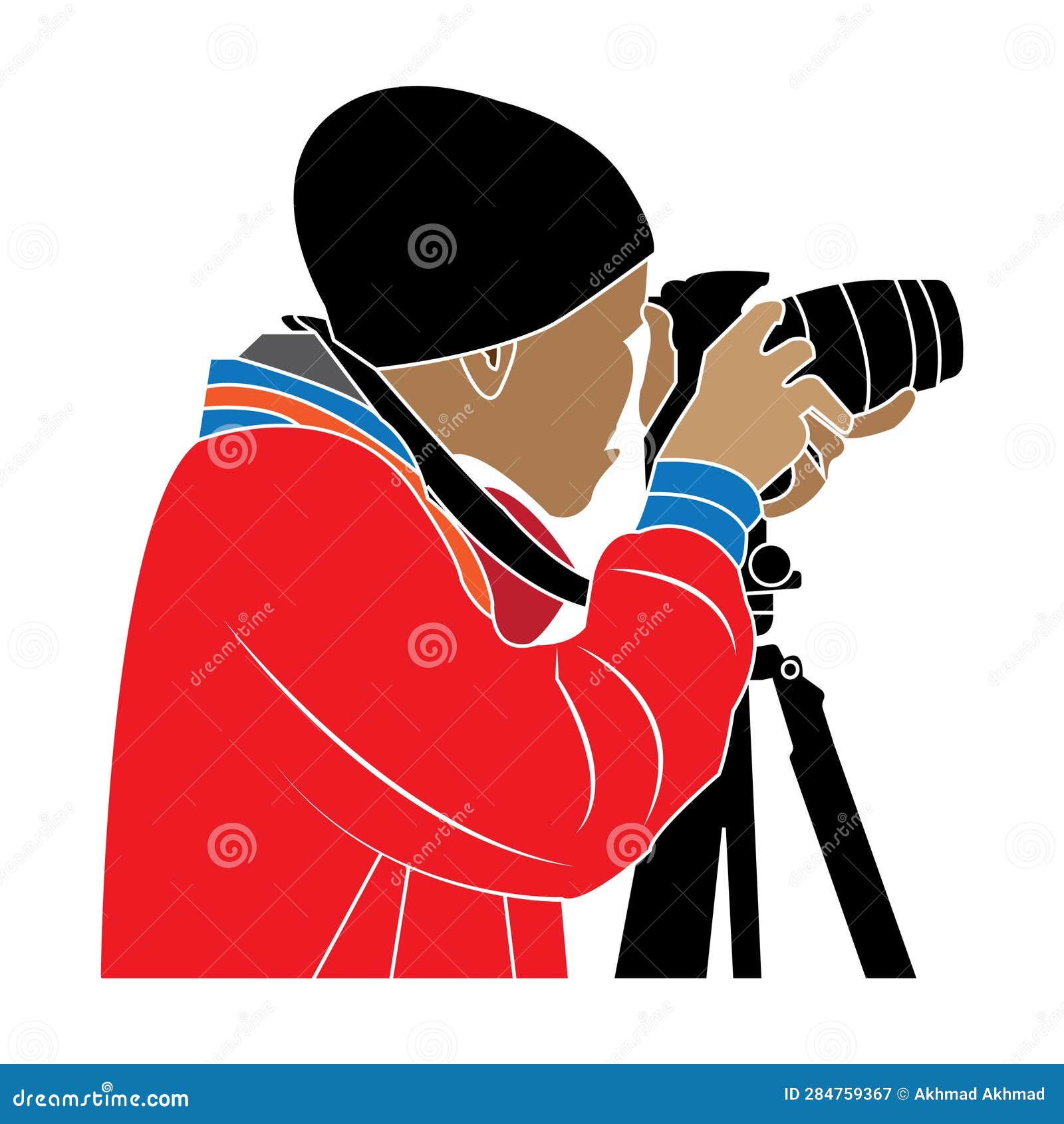 Photographer icon stock vector. Illustration of lifestyle - 284759367