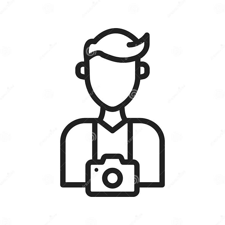 Photographer Icon Vector Image. Stock Vector - Illustration of concept ...