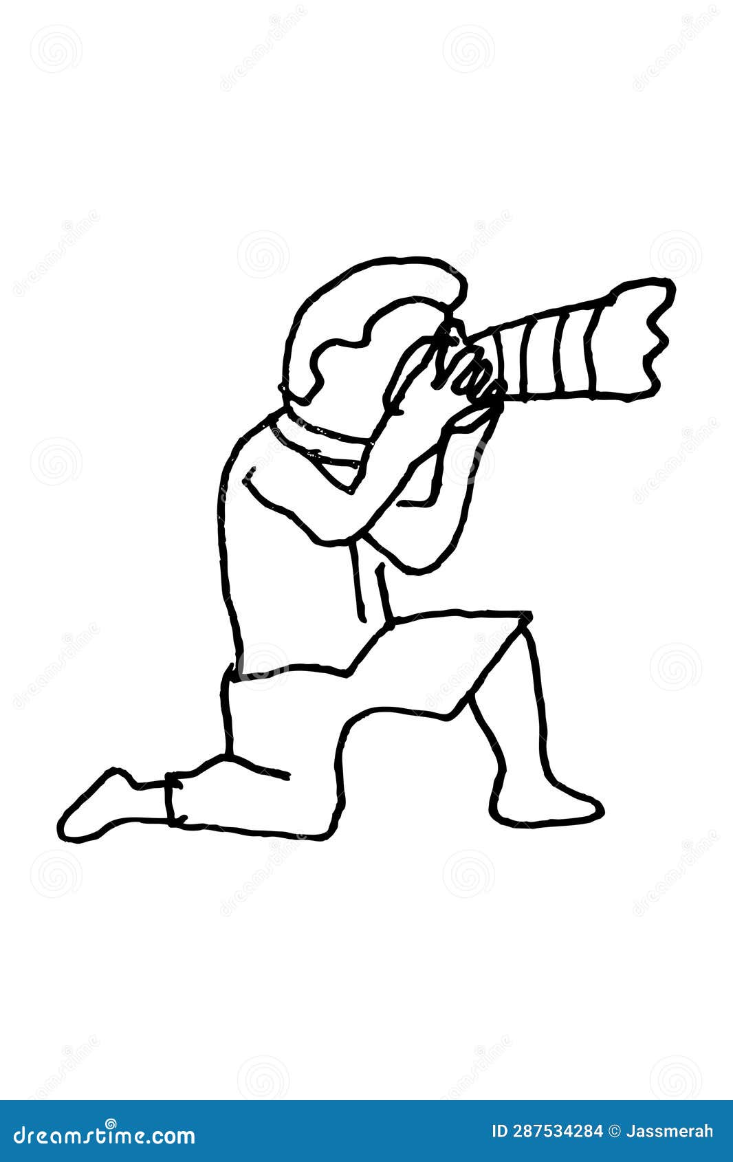 Photographer Man, Simple Hand Draw Sketch Vector, Isolated on White ... Photographer Man, Simple Hand Draw Sketch Vector, Isolated on White ...