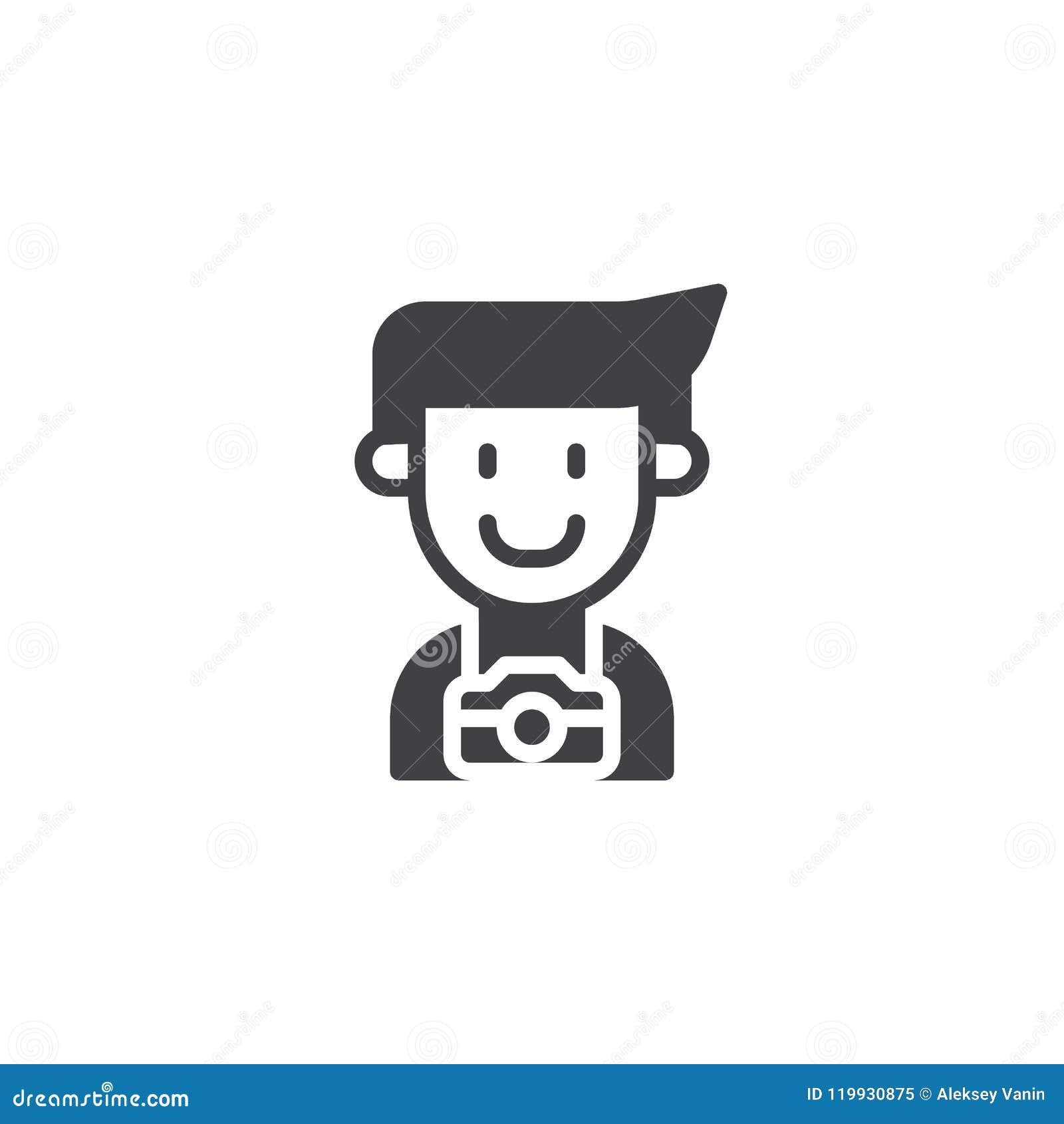 Photographer Man Vector Icon Stock Vector - Illustration of icon ...