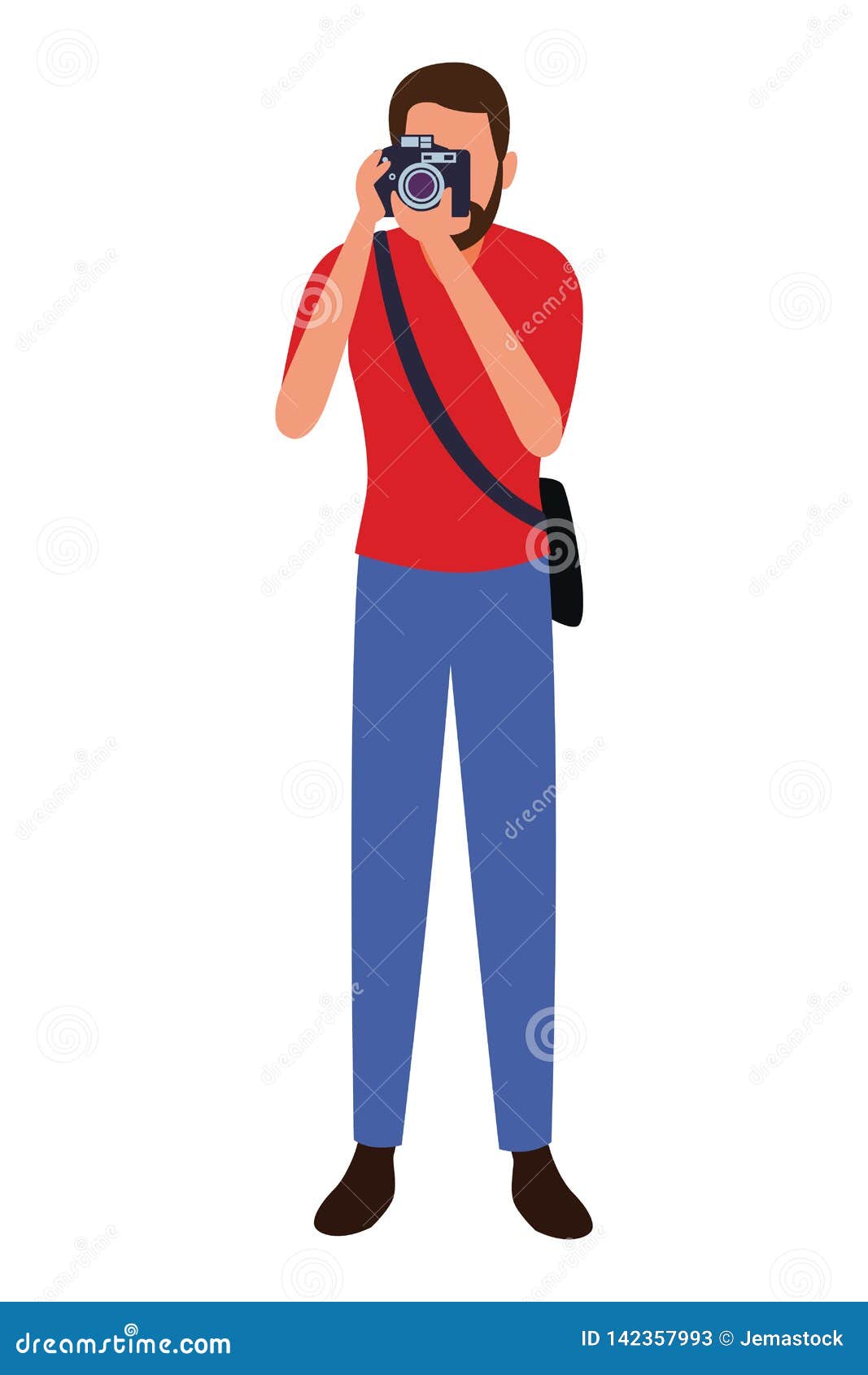 Photographer Profession Avatar Stock Vector - Illustration of cartoon ...