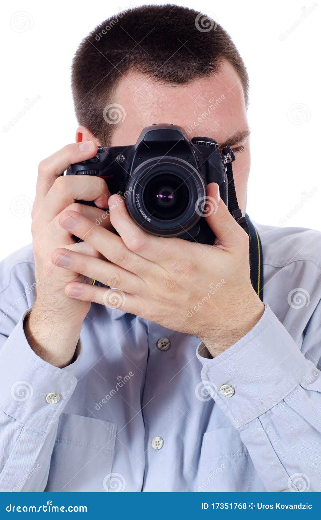 Photographer Ready To Shoot Stock Photo - Image of hold, occupation ...