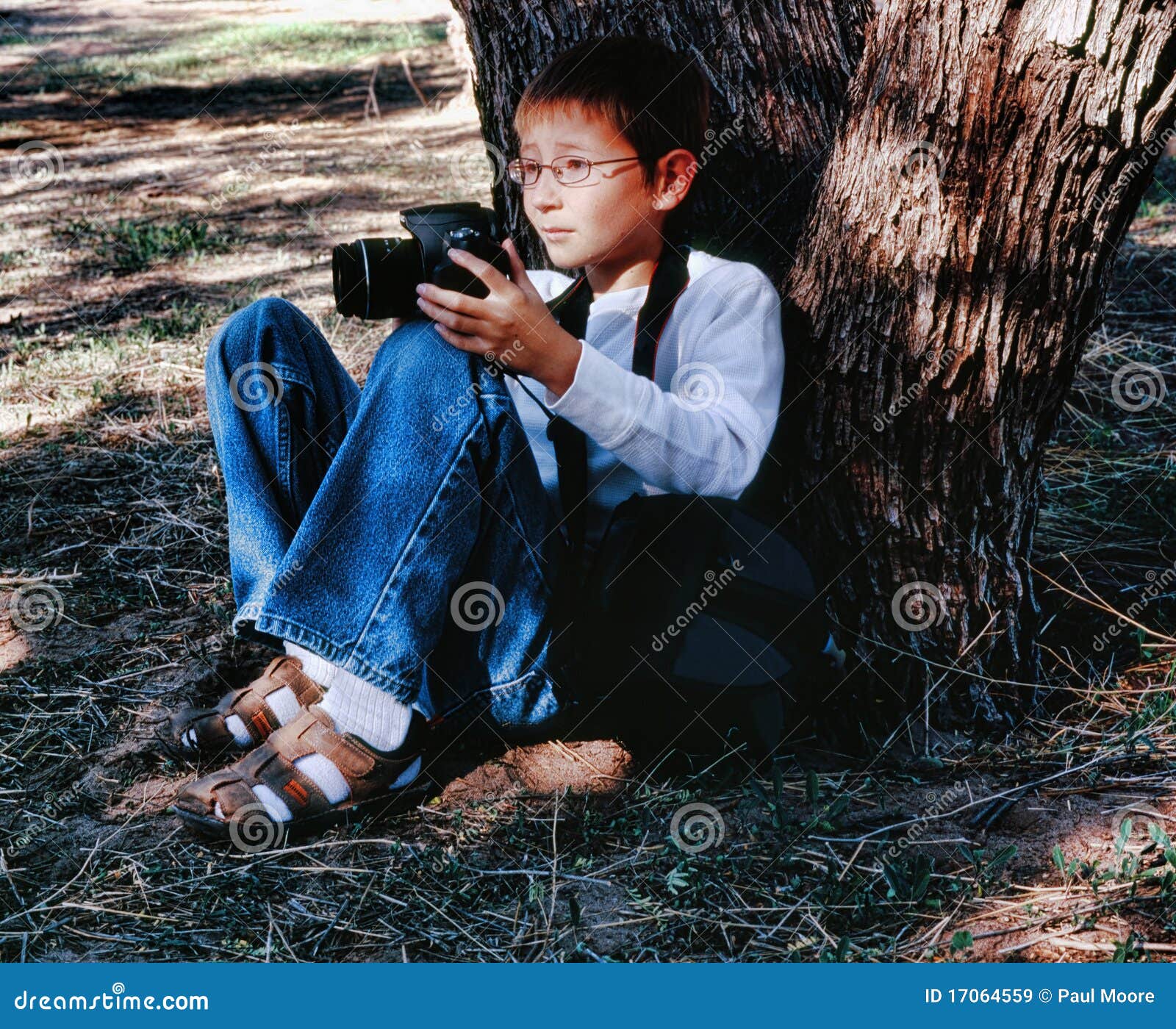Photographer at Rest stock image. Image of blond, imaging - 17064559