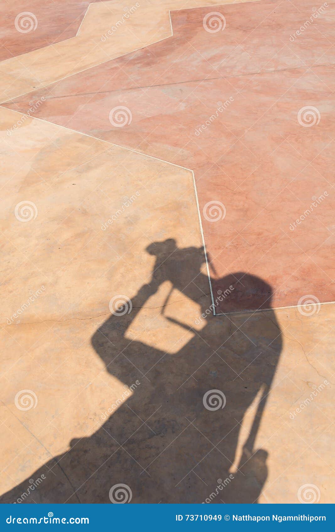 Photographer Shadow on Ground Stock Image - Image of shadow, concept ...