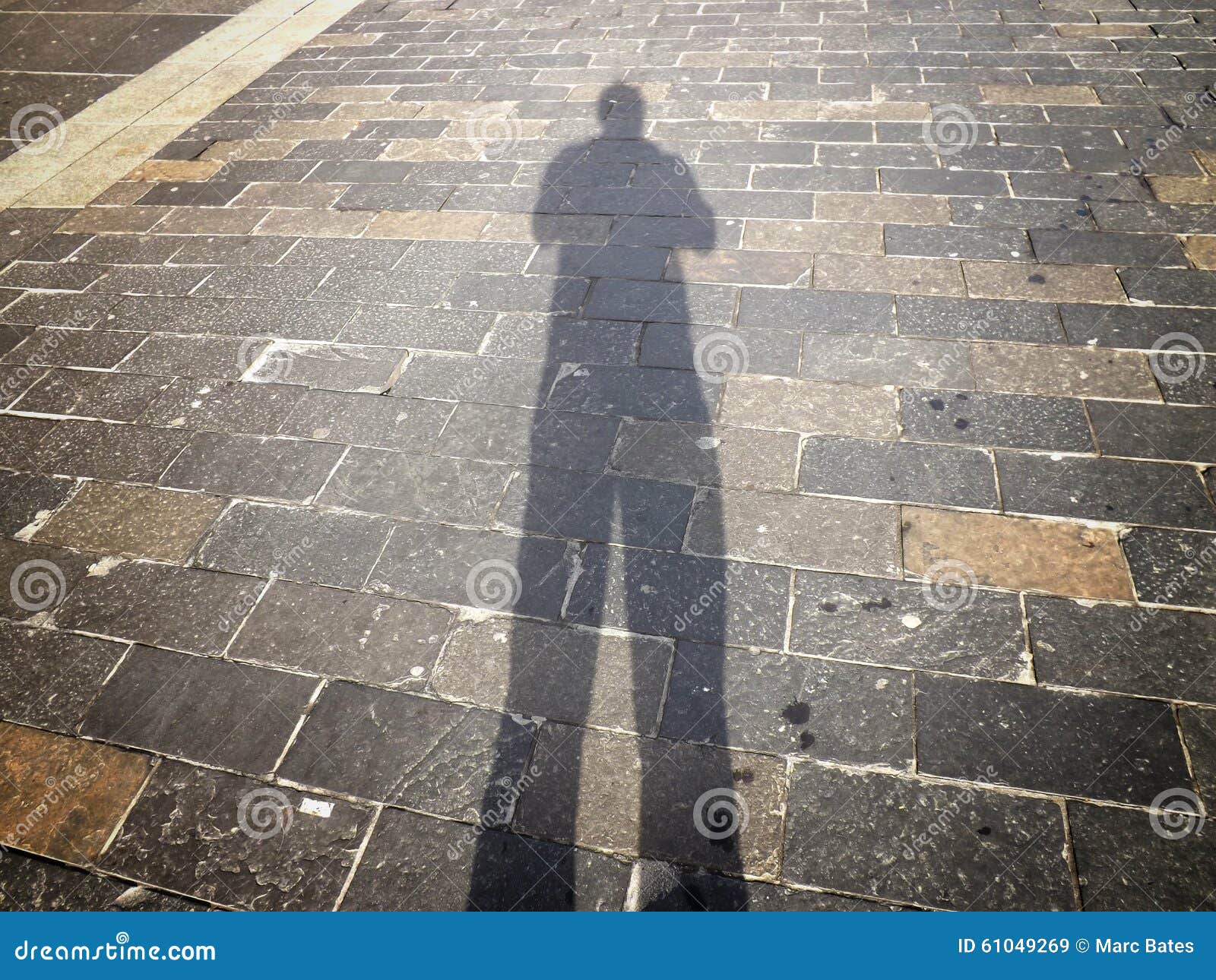 Photographer Shadow on Street Stock Image - Image of silhouette, centre ...
