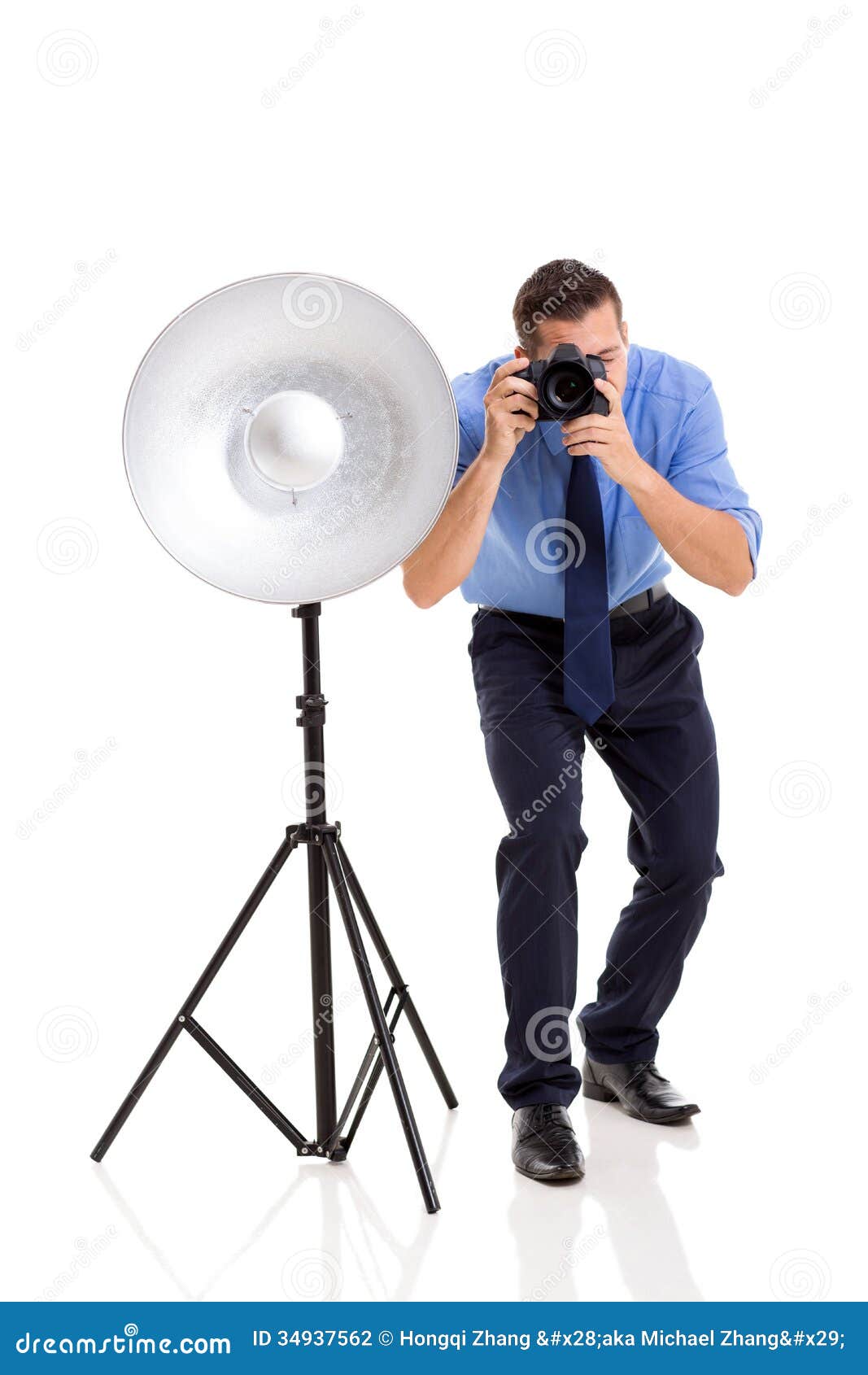 Photographer Shooting in Studio Stock Photo - Image of camera, digital ...