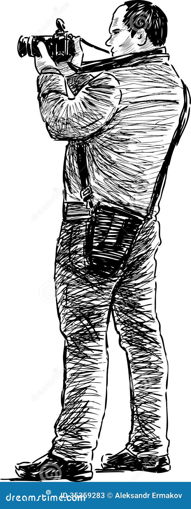 Photographer shooting stock vector. Illustration of shooting - 35359283