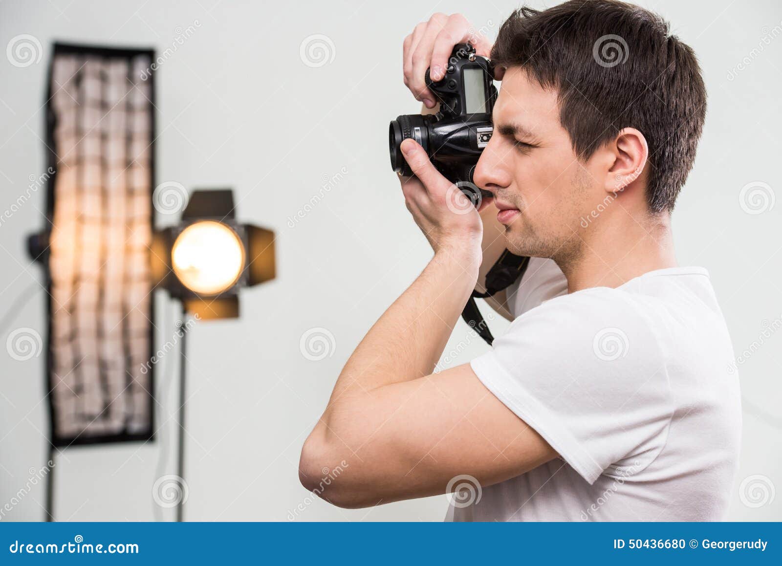 Photographer stock photo. Image of female, camera, person - 50436680