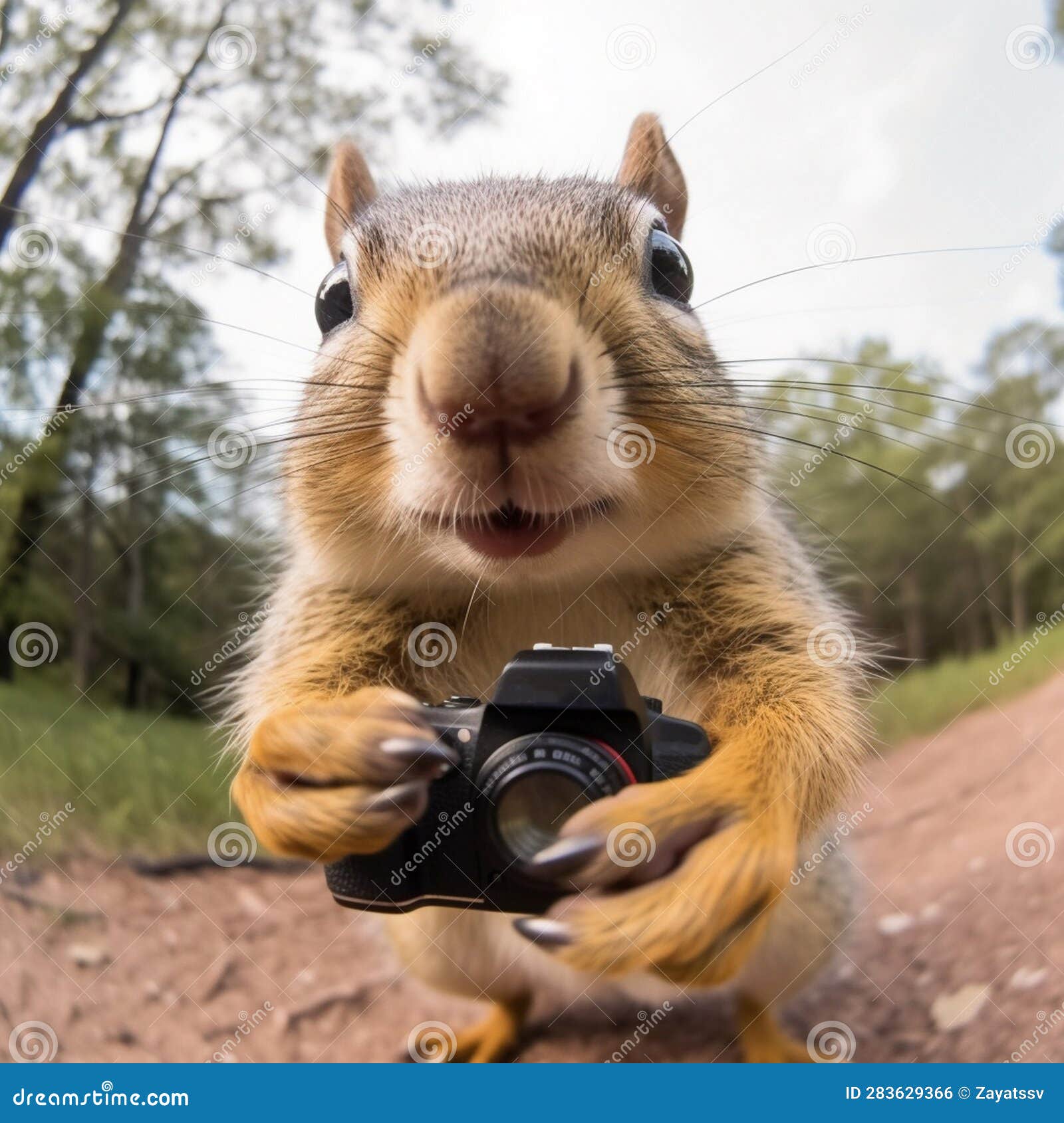 Photographer Squirrel, 360 Degrees Camera, AI Generative Stock Photo ...