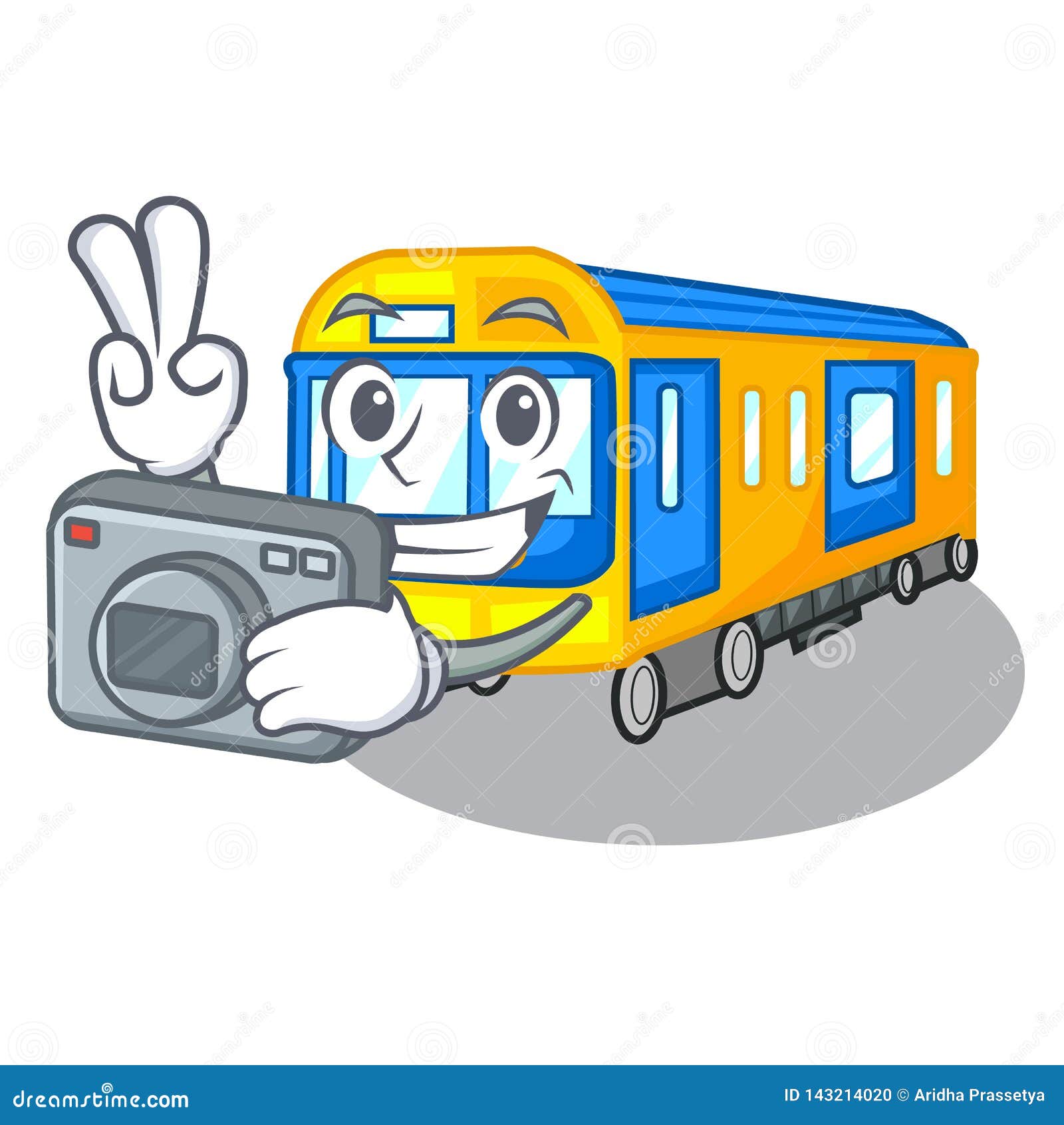Photographer Subway Train Isolated in the Cartoon Stock Vector ...