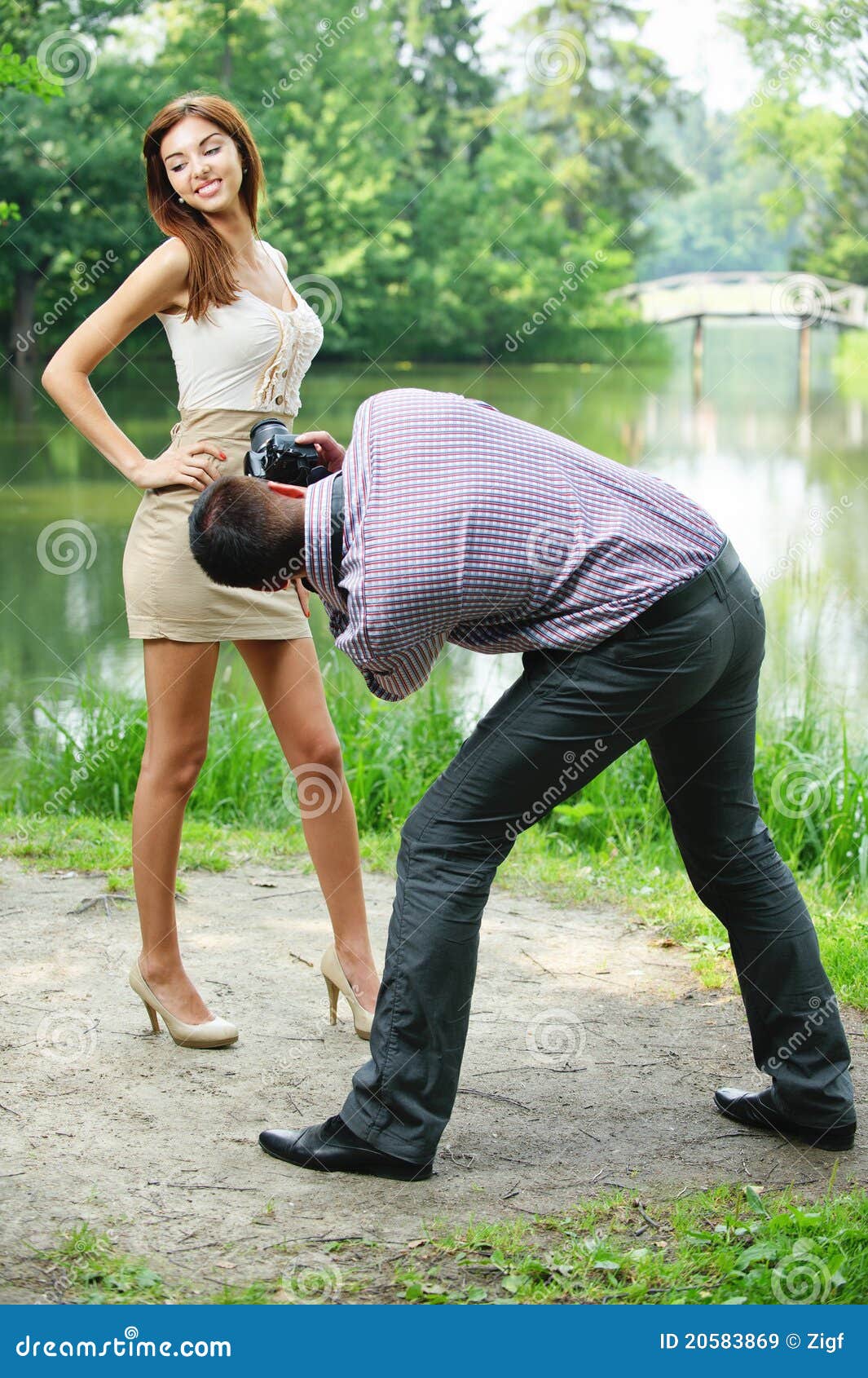 Photographer Takes Photo of Young Stock Image - Image of dress ... Photographer Takes Photo of Young Stock Image - Image of dress ...