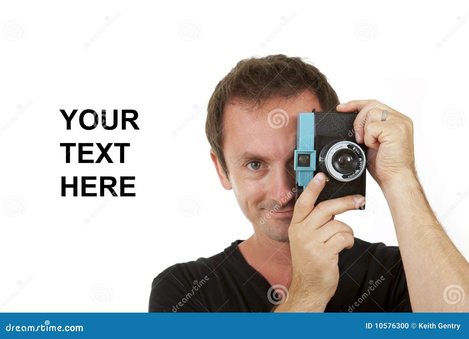 Photographer with a Toy Camera Stock Photo - Image of photographer ...